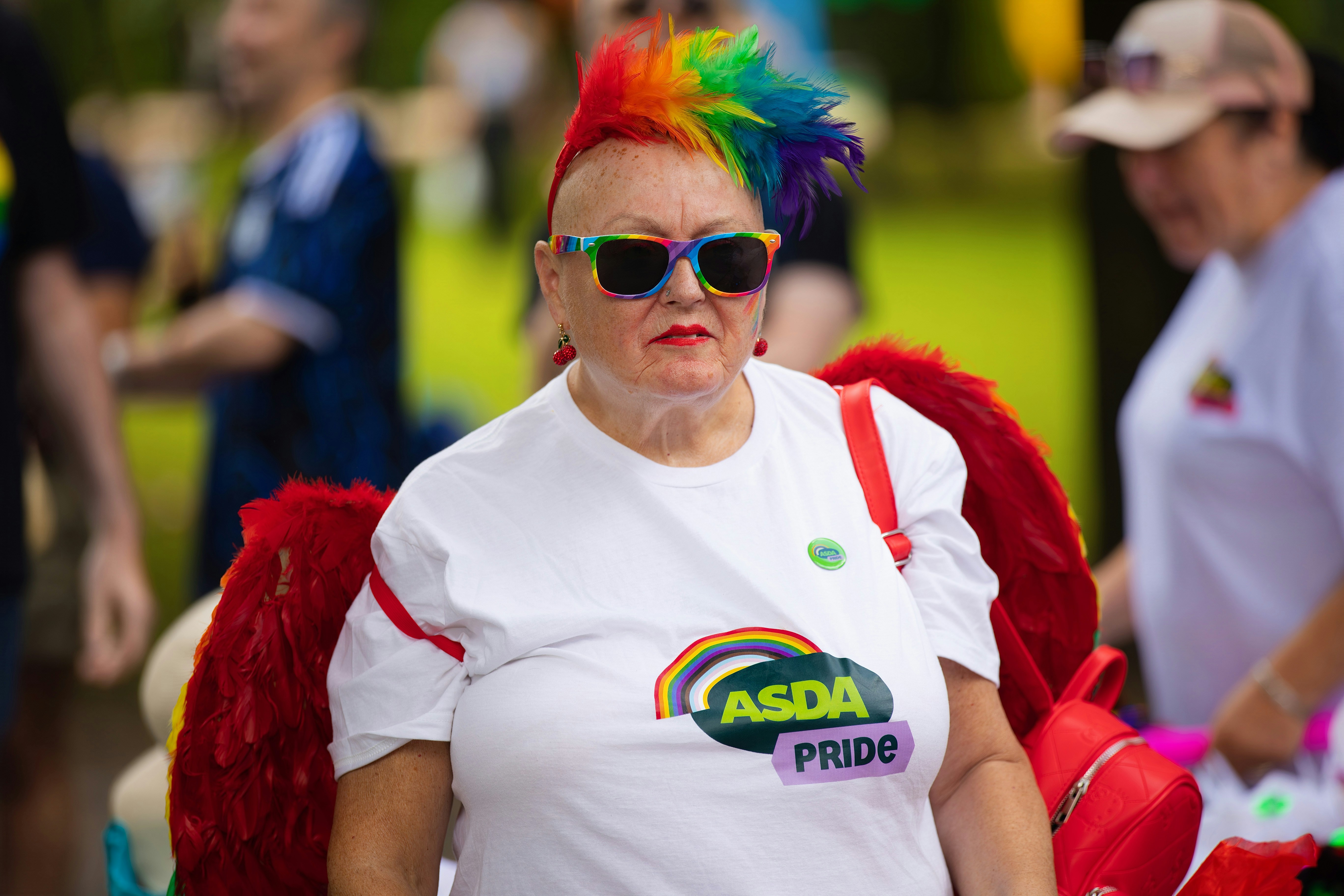 Rainbow-Topped Pride: The Colorful Advocate in White