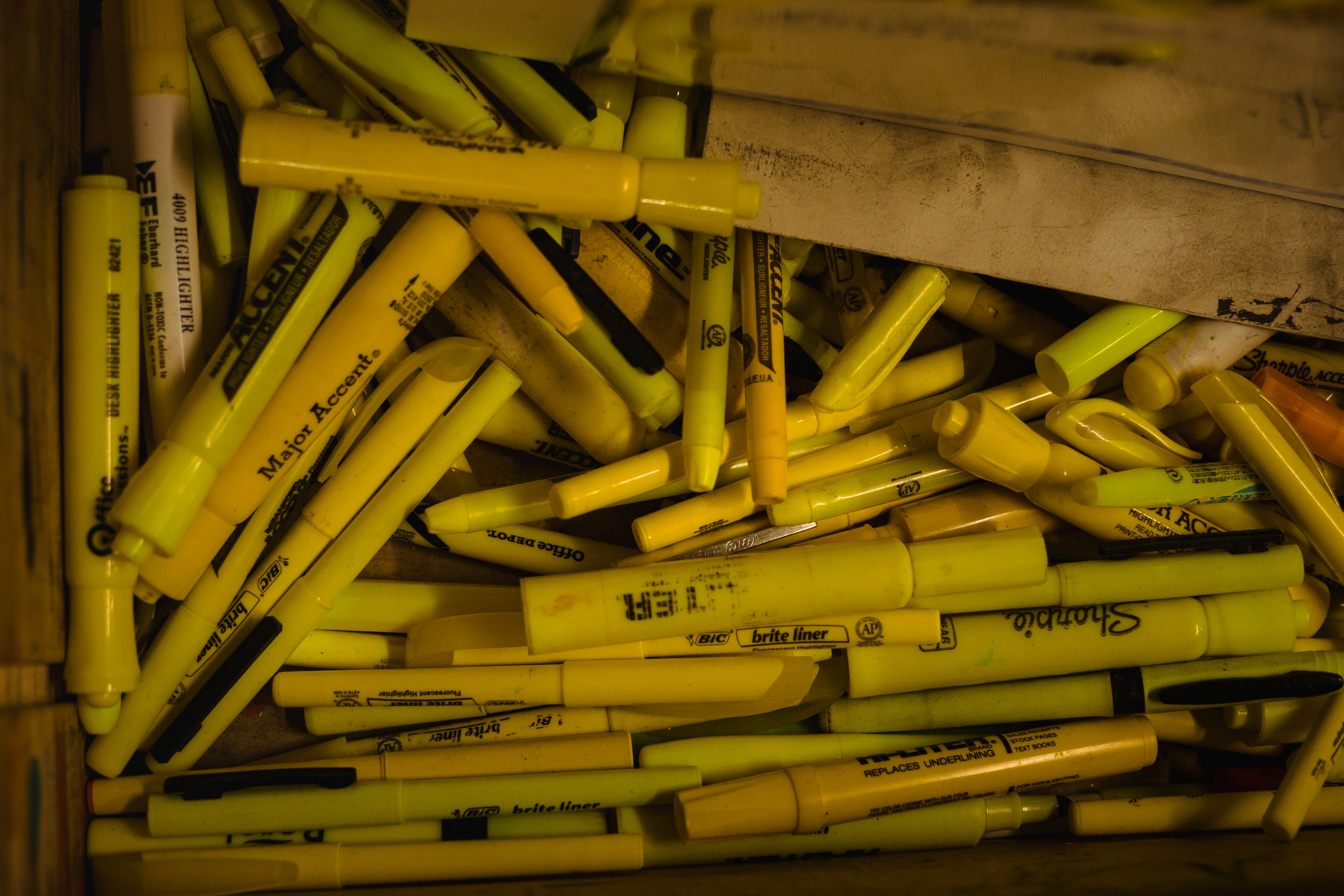 Sunlit Bounty of Yellow Markers