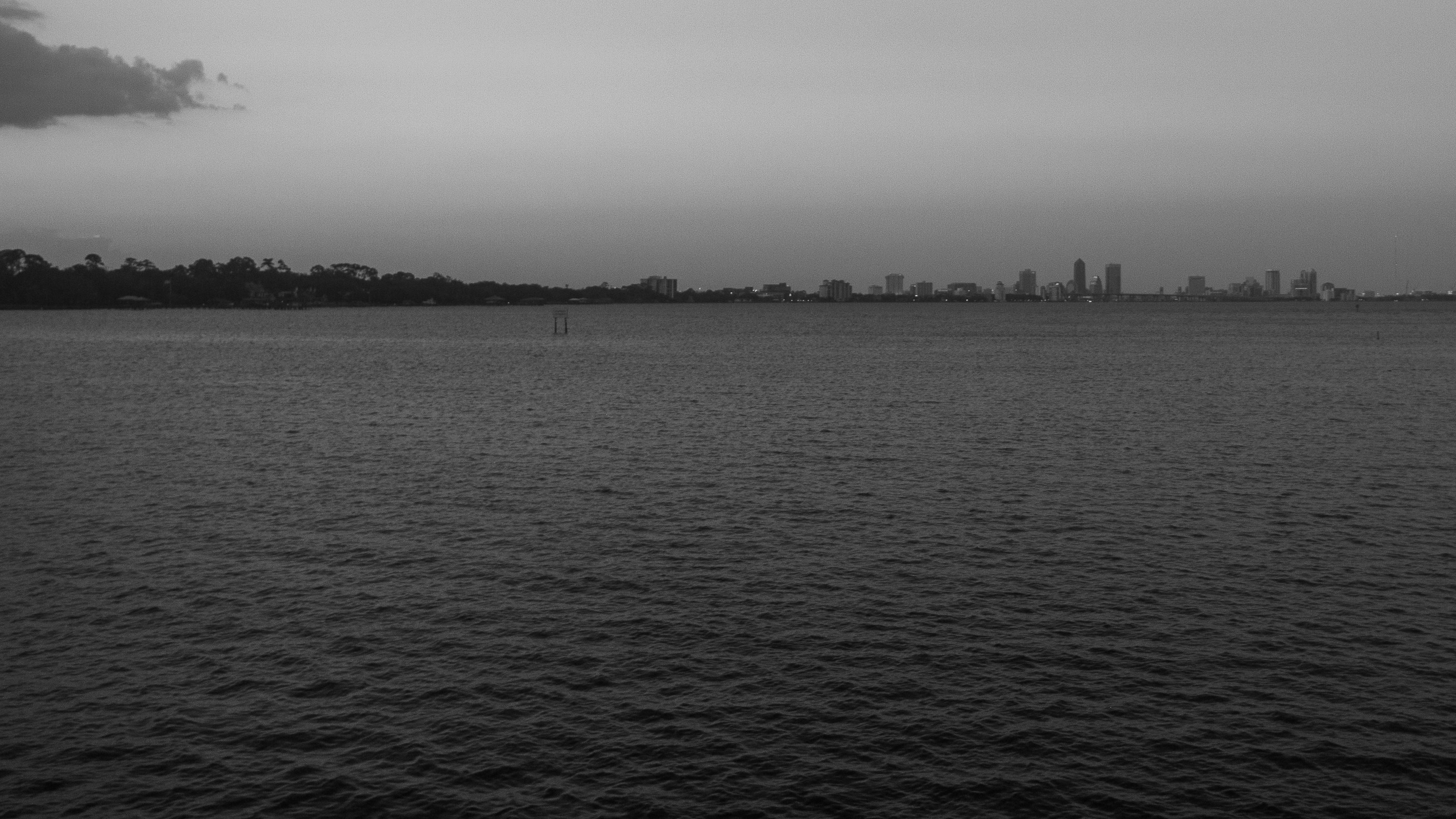 Horizon Whisper: A Quiet Coastal City at Dusk