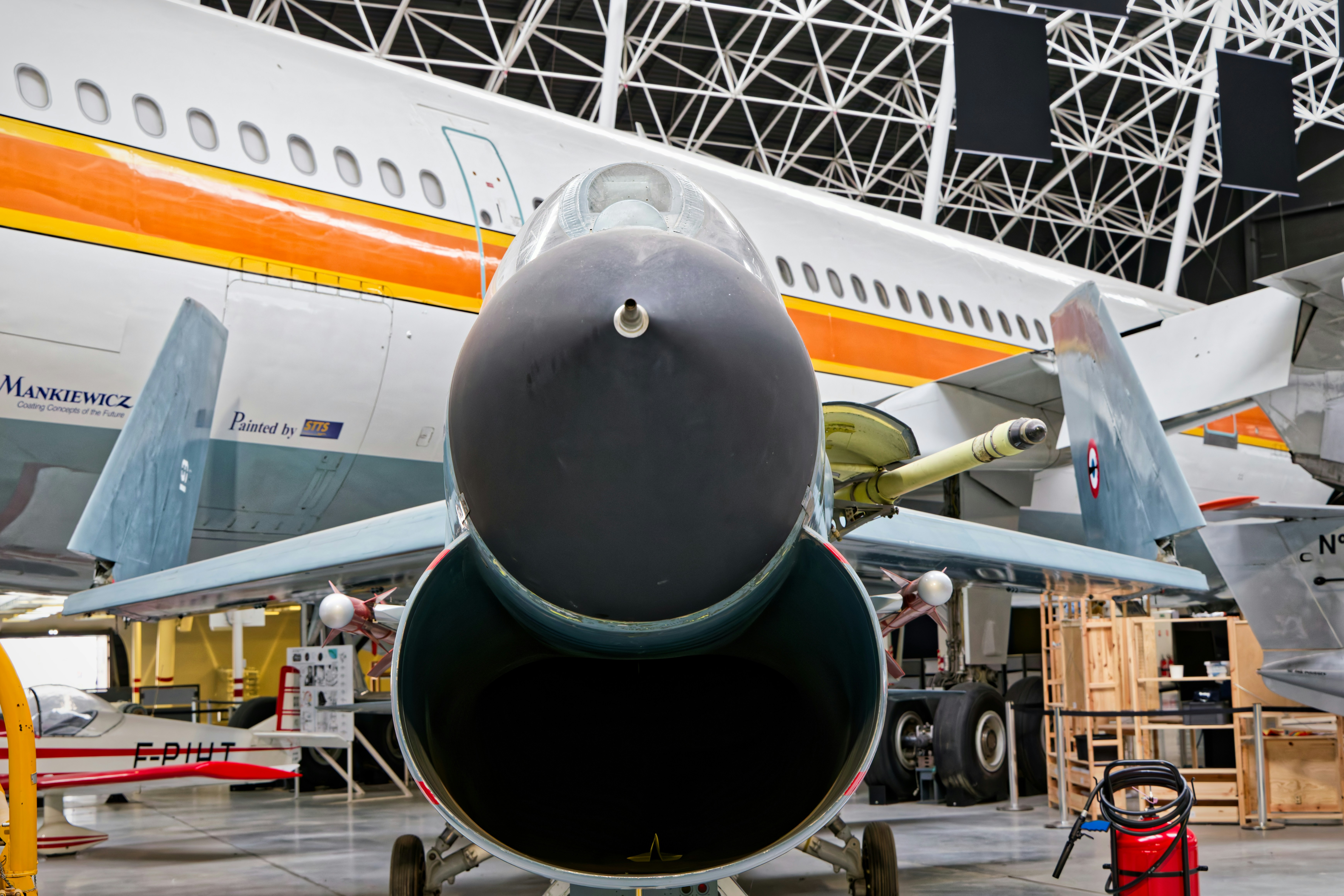 Front-and-Center: Jet Intake Under the Museum Lights