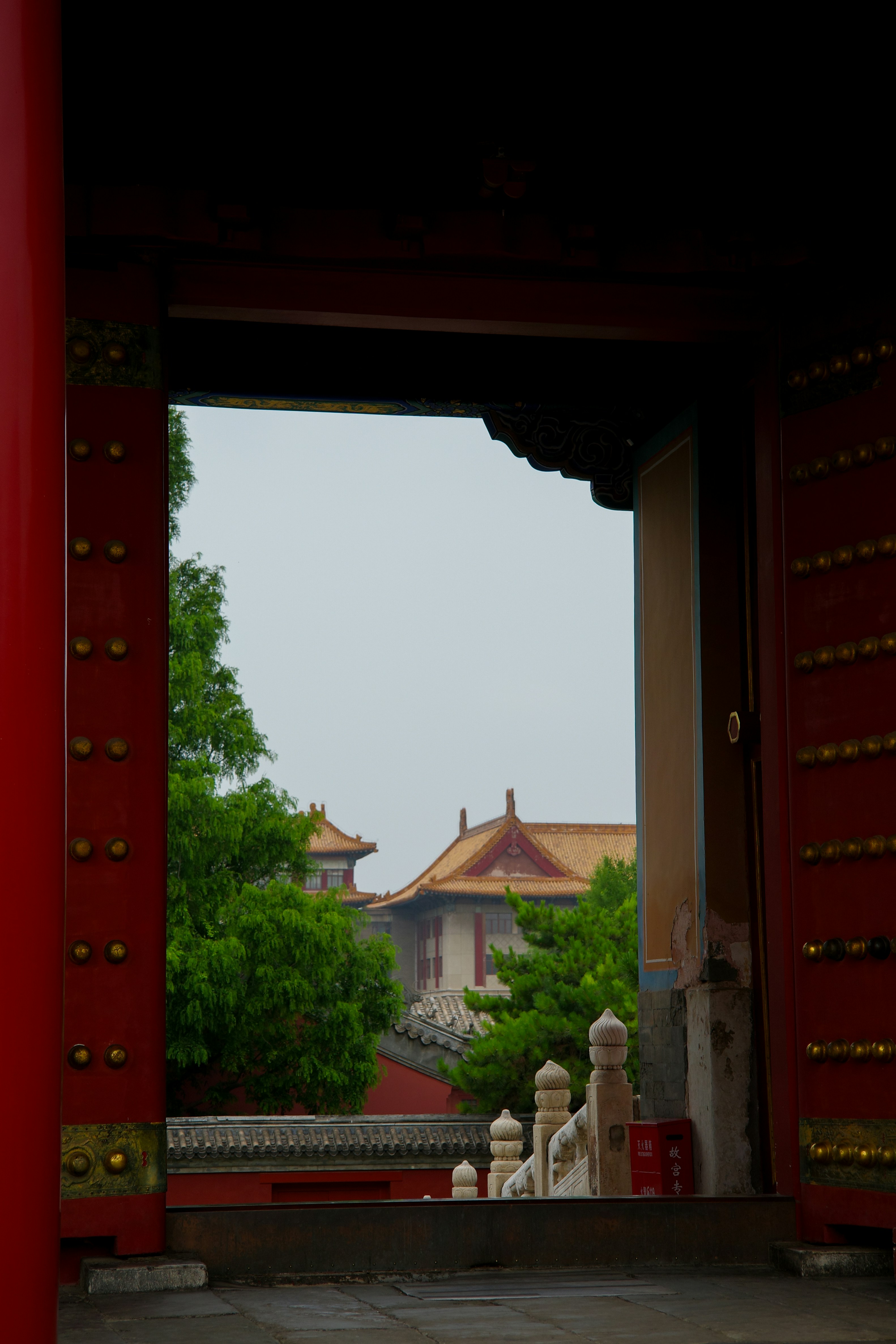 Through the Open Gate: A Quiet Temple Vista