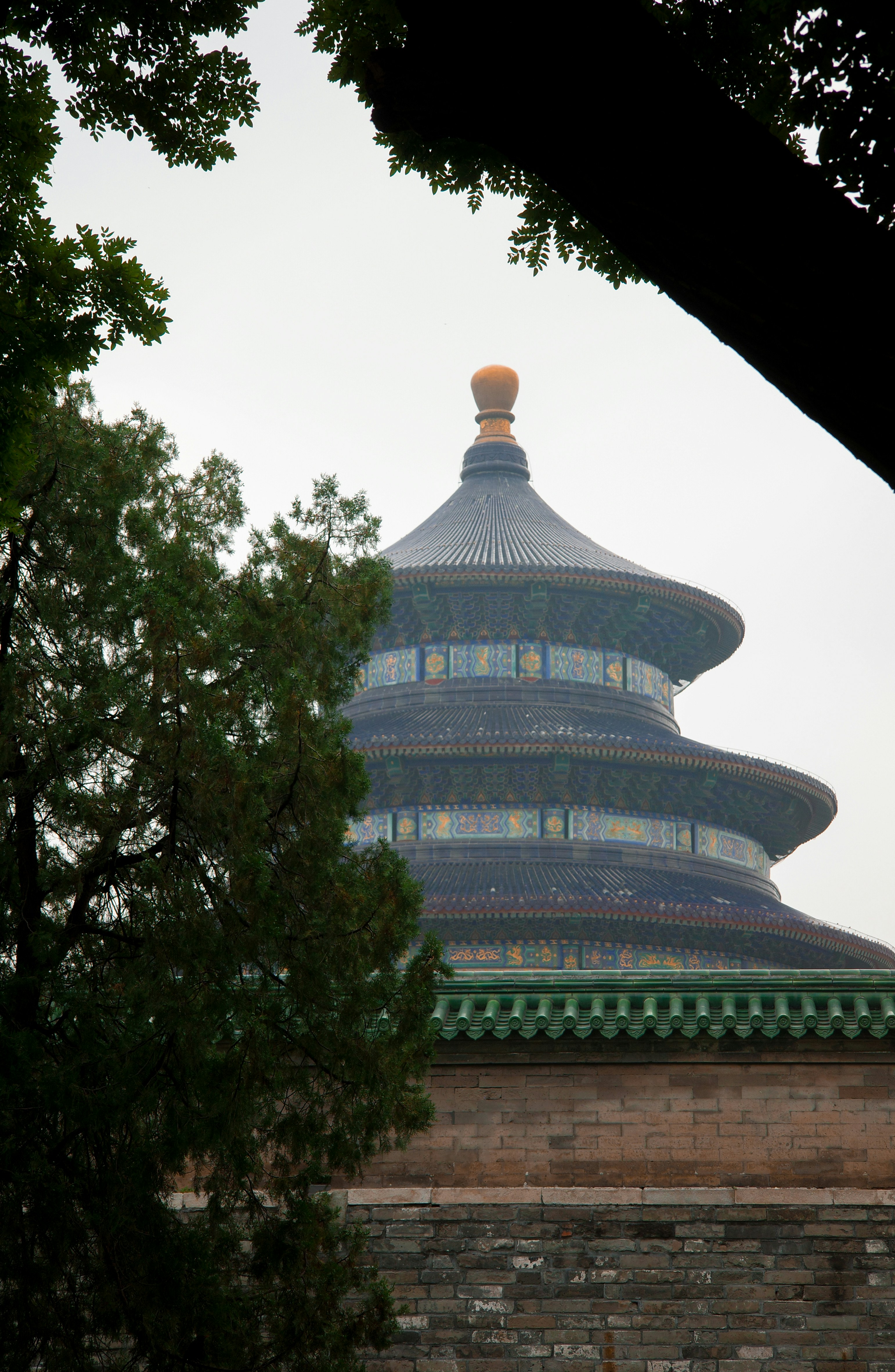 Temple Roof in Framing Shadows