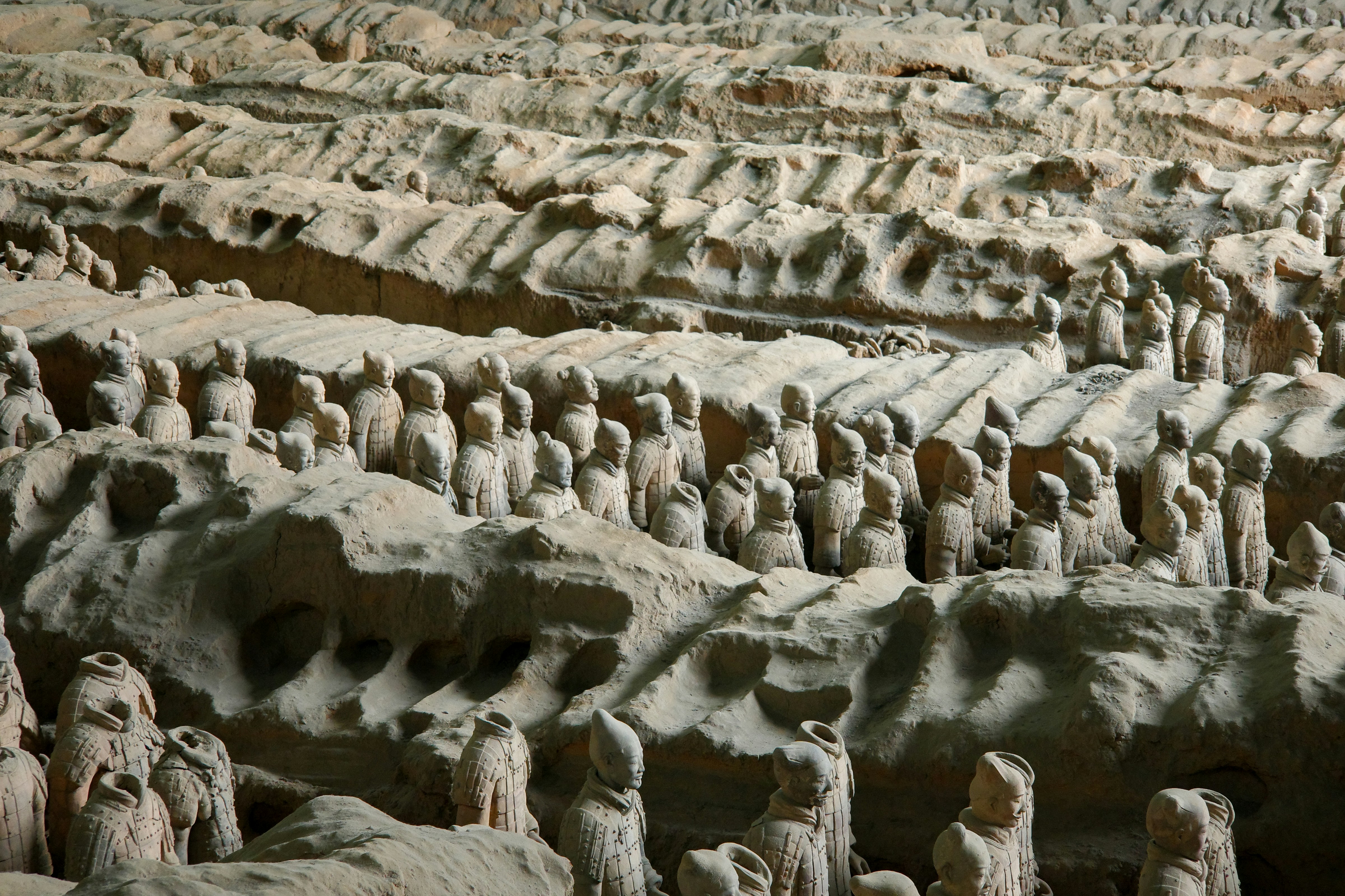 Stone Sentinels: A Field of Weathered Figures