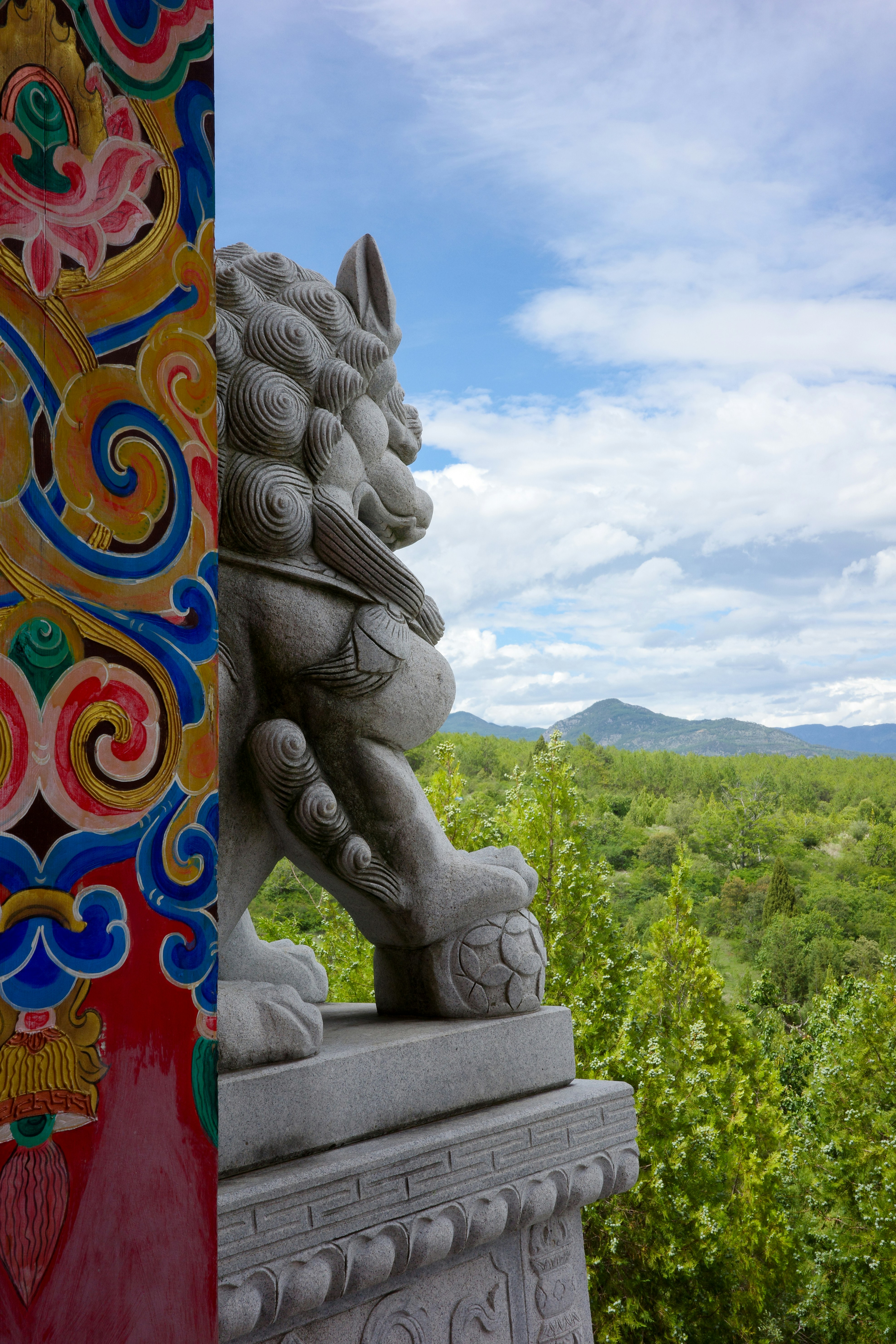 Guardians at the Gate: Stone Dragon Meets Painted Arch