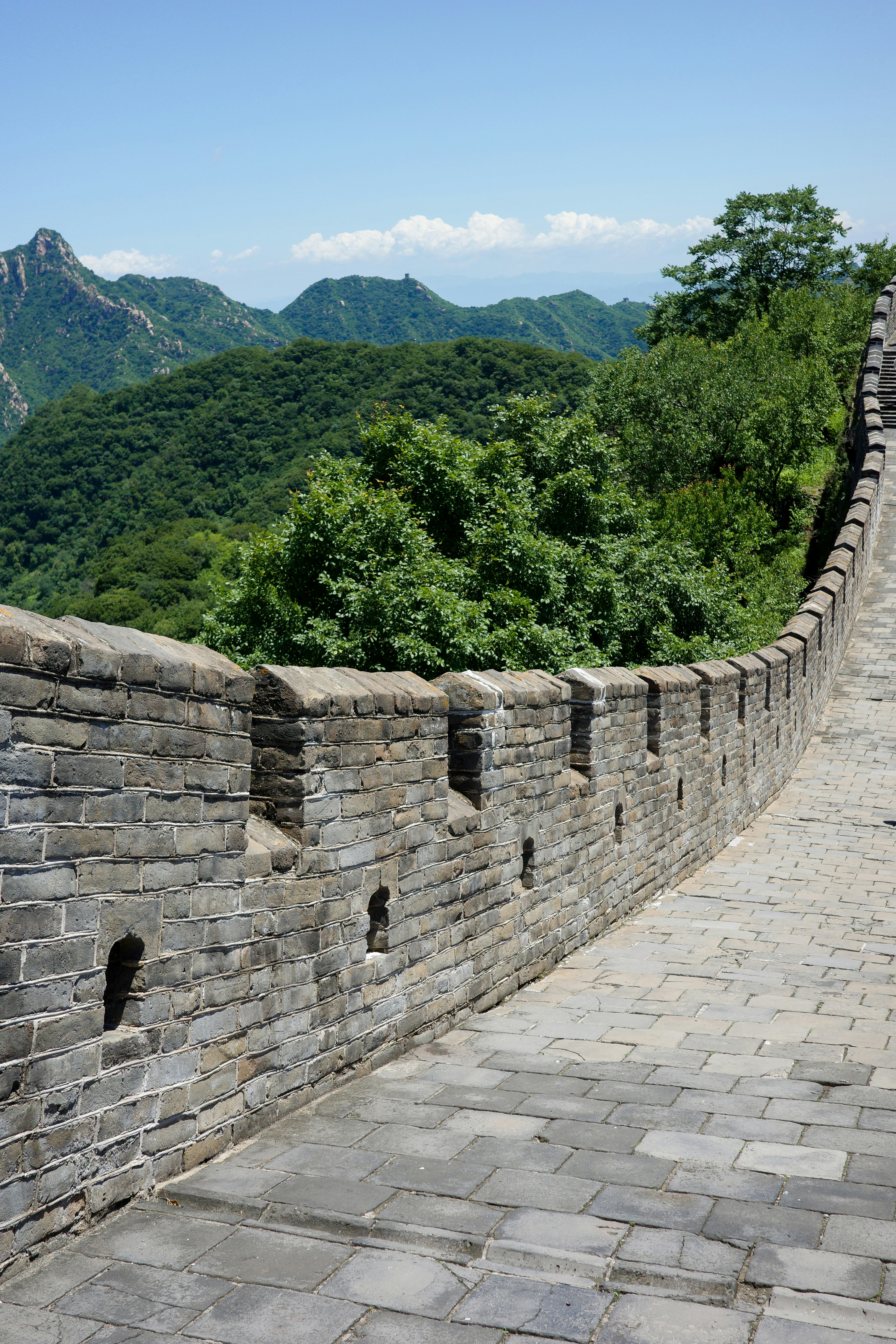 Stone Walkway Along a Mountain Ridge