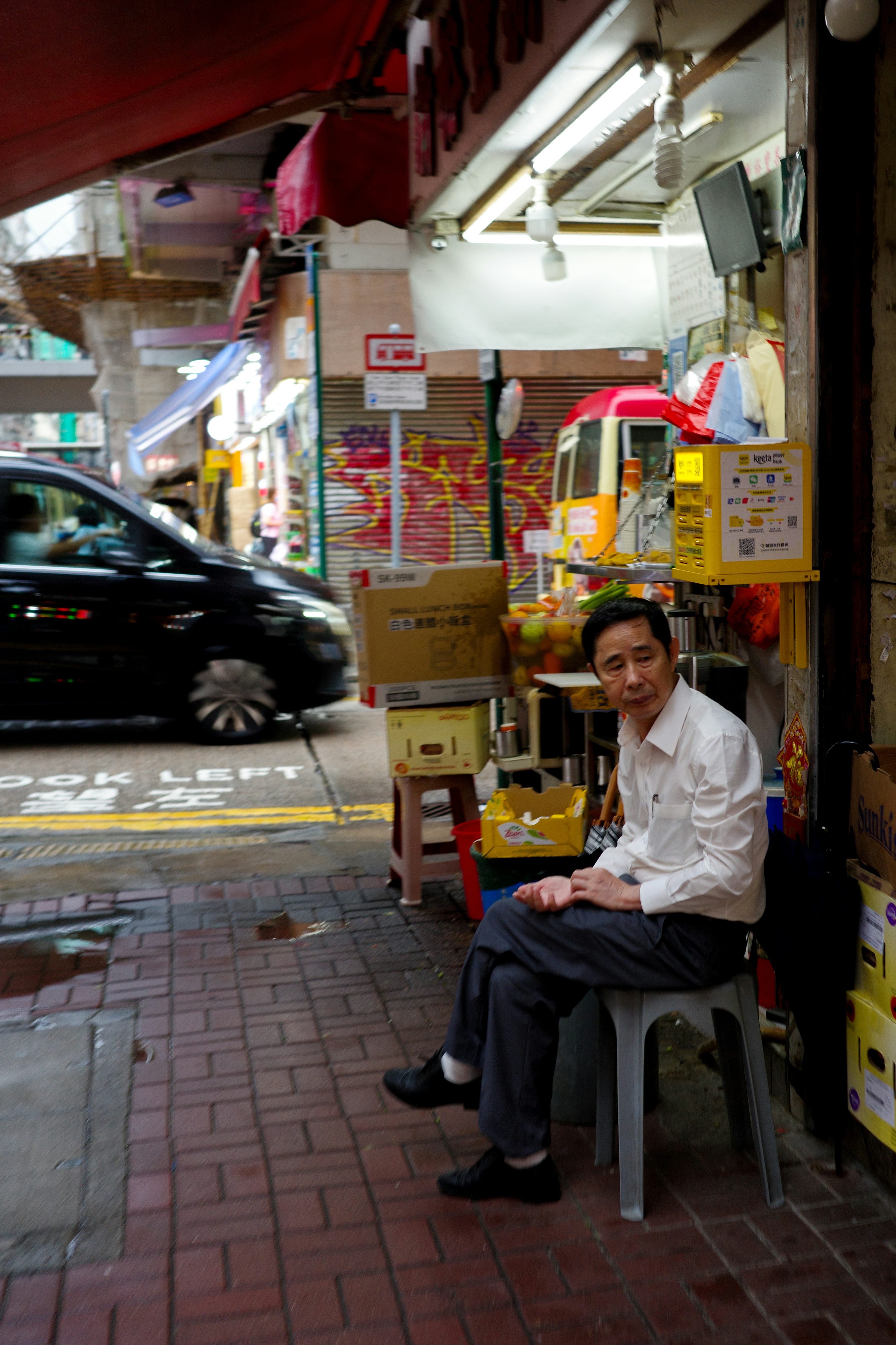 The Street Vendor's Quiet Corner