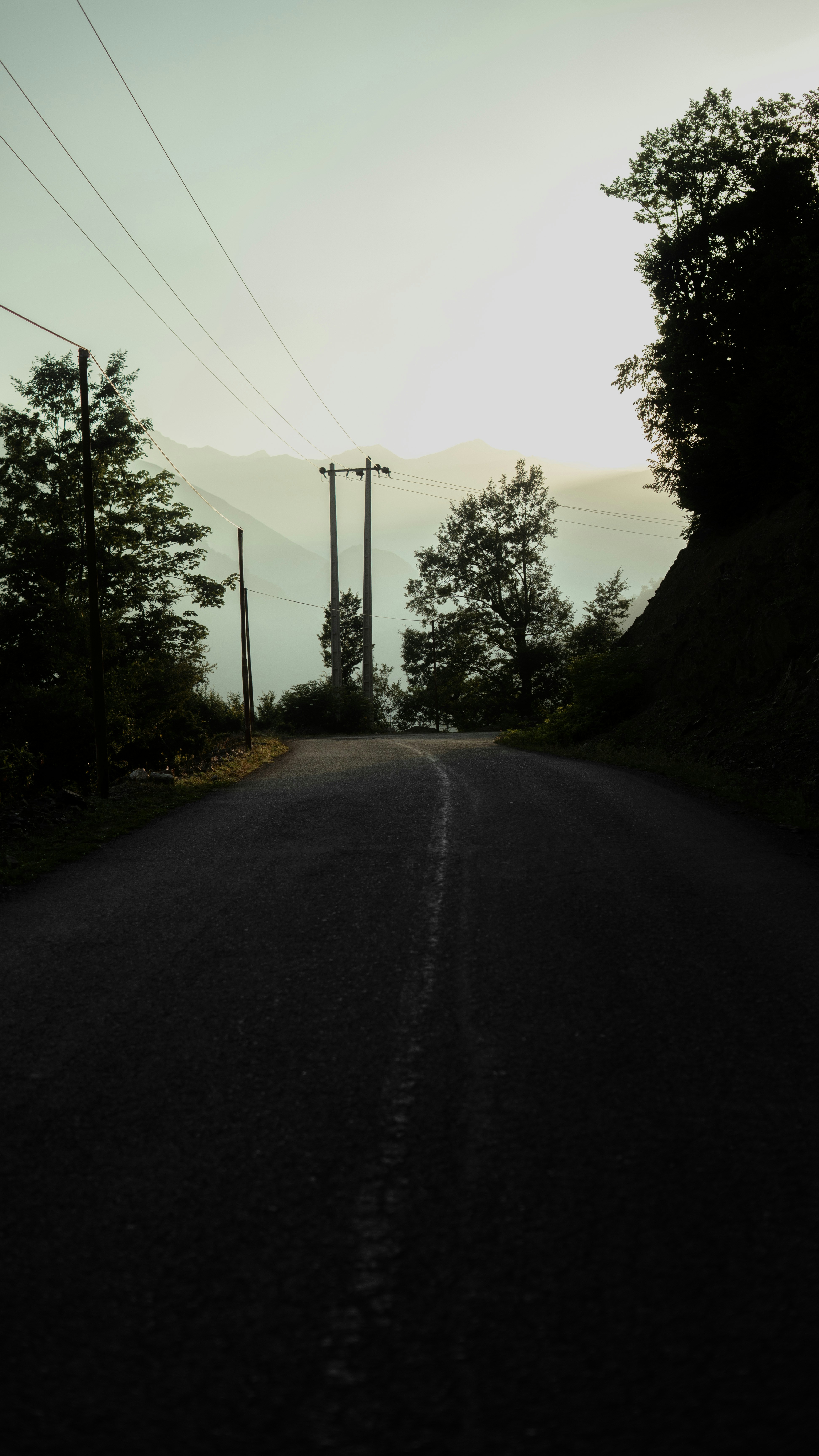 Highway to the Distant Peaks at Dusk