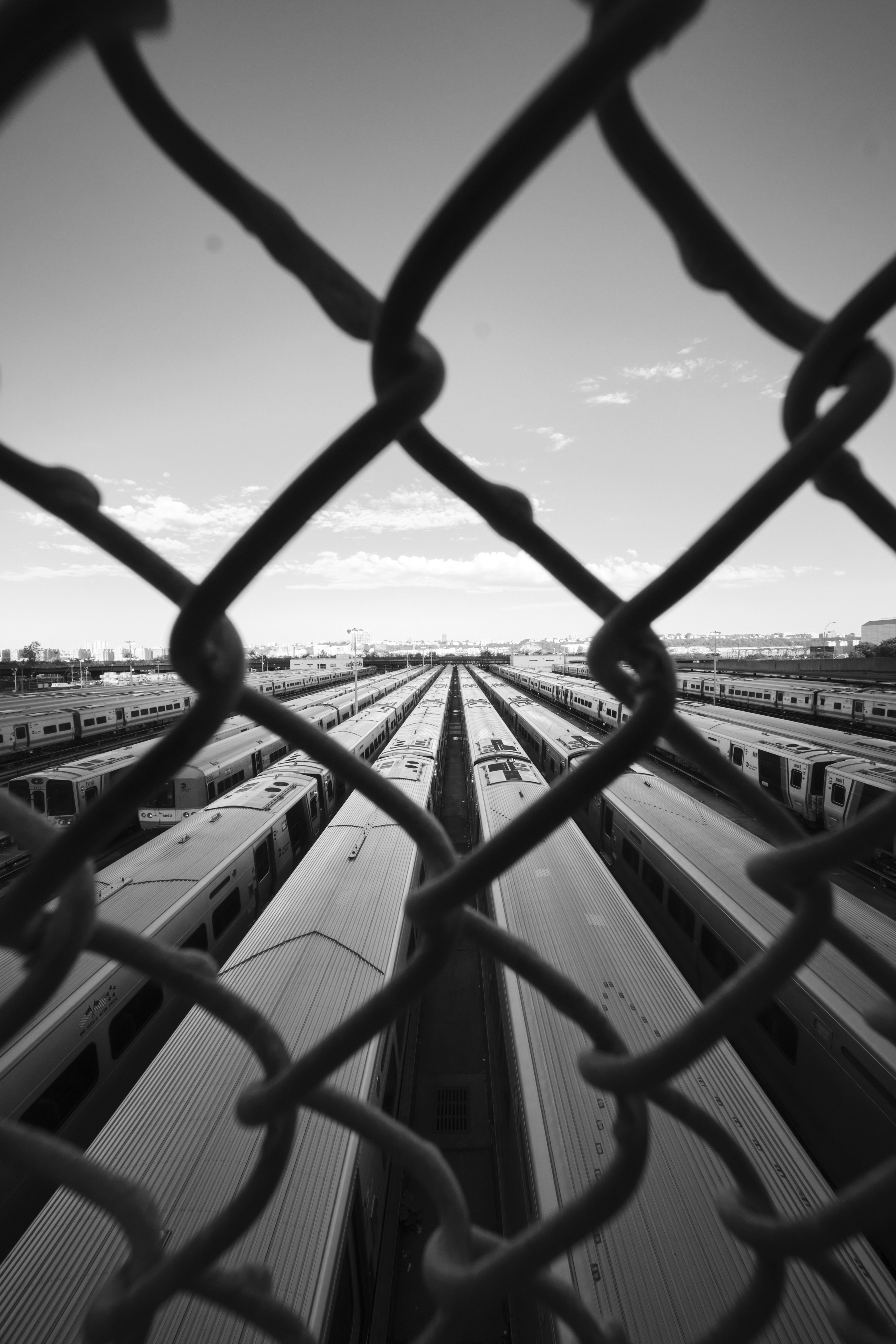 Through the Chain-link Window: A Trainyard Horizon
