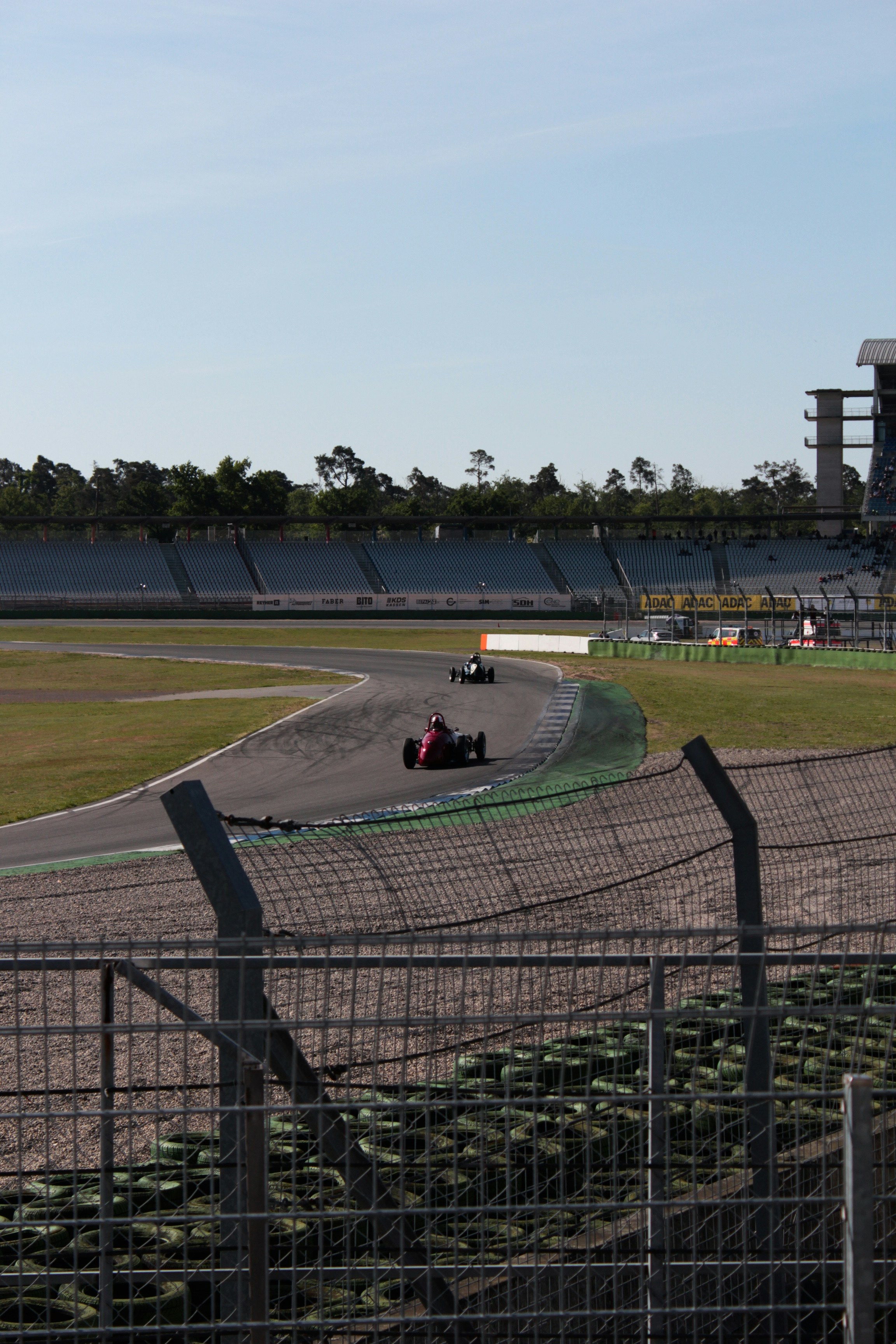 Red-flag Corner: A Pair of Go-Karts Chase the Turn