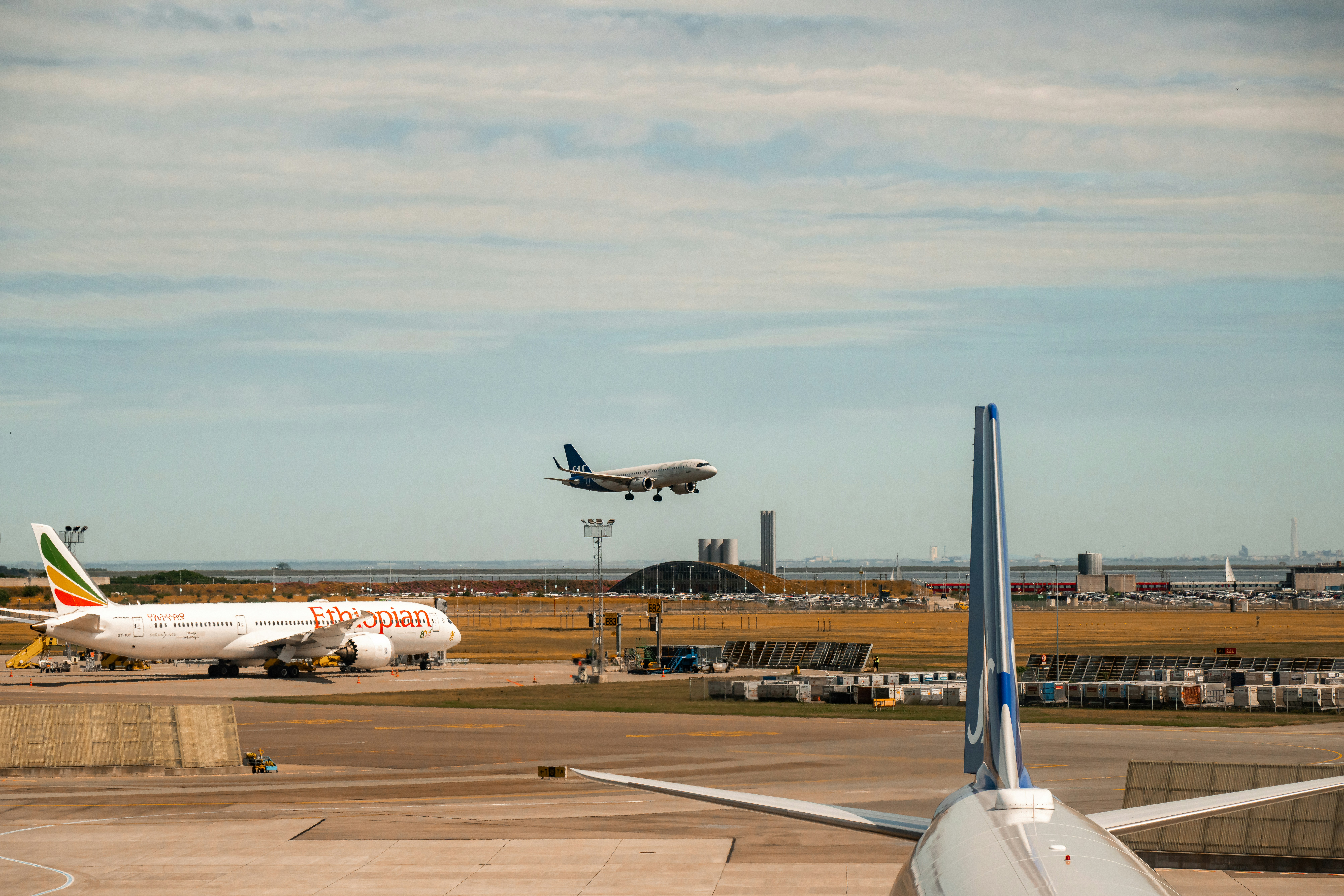 Approach and Ground Ballet at a Busy International Terminal