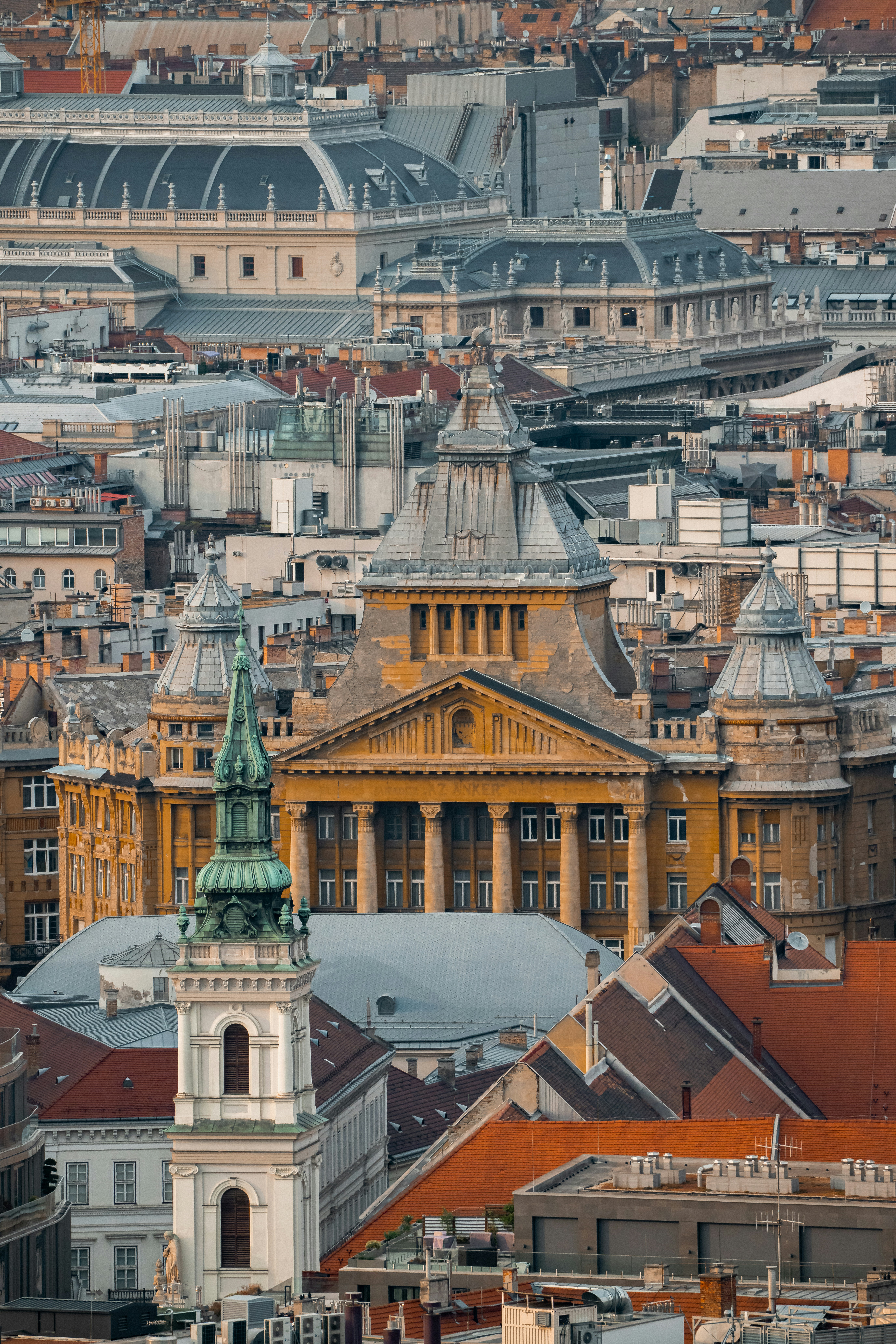 Golden Facades Rising Above the City Skyline