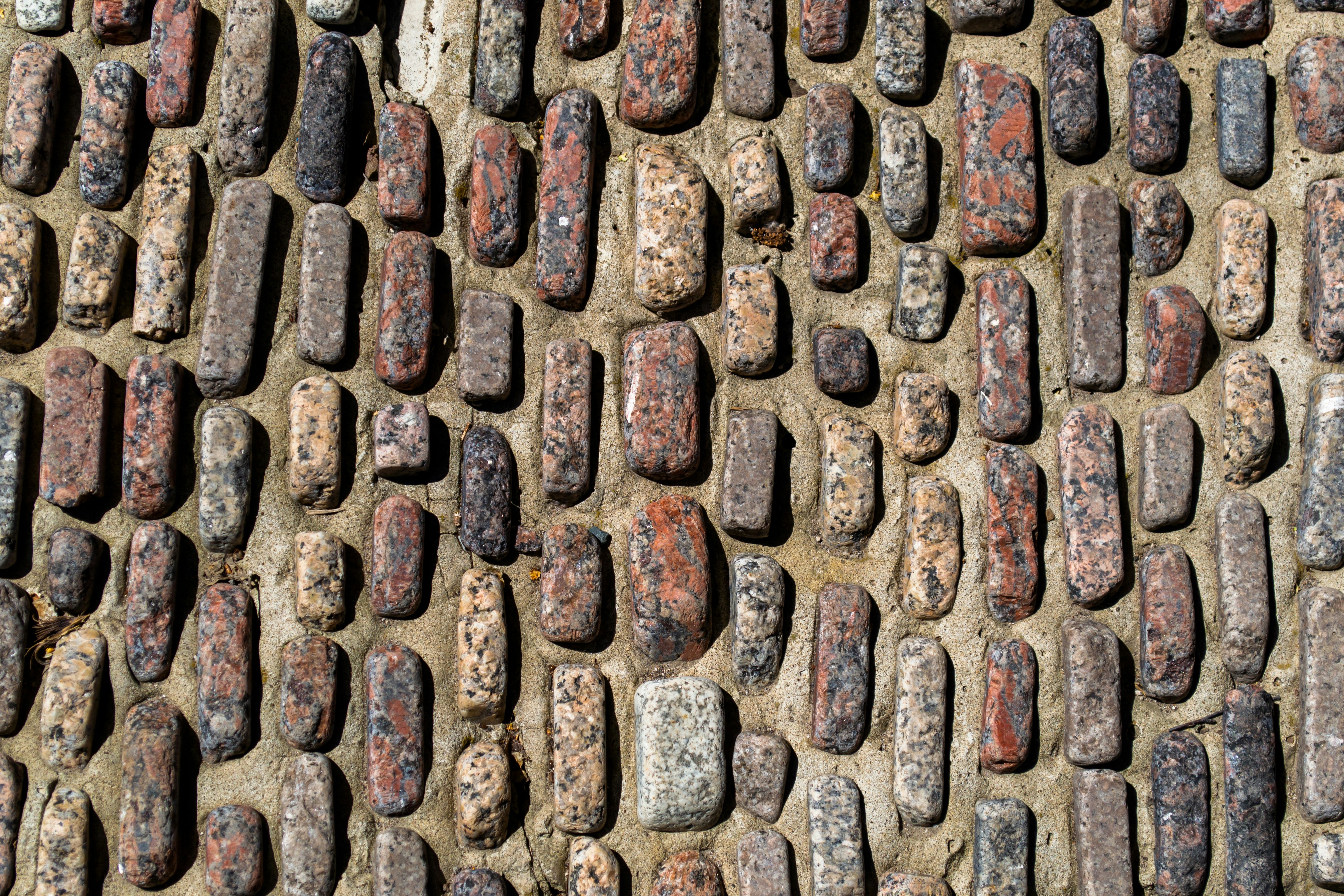 Stone Carpet: A Close-Medley of Pebbles in a Curated Walkway