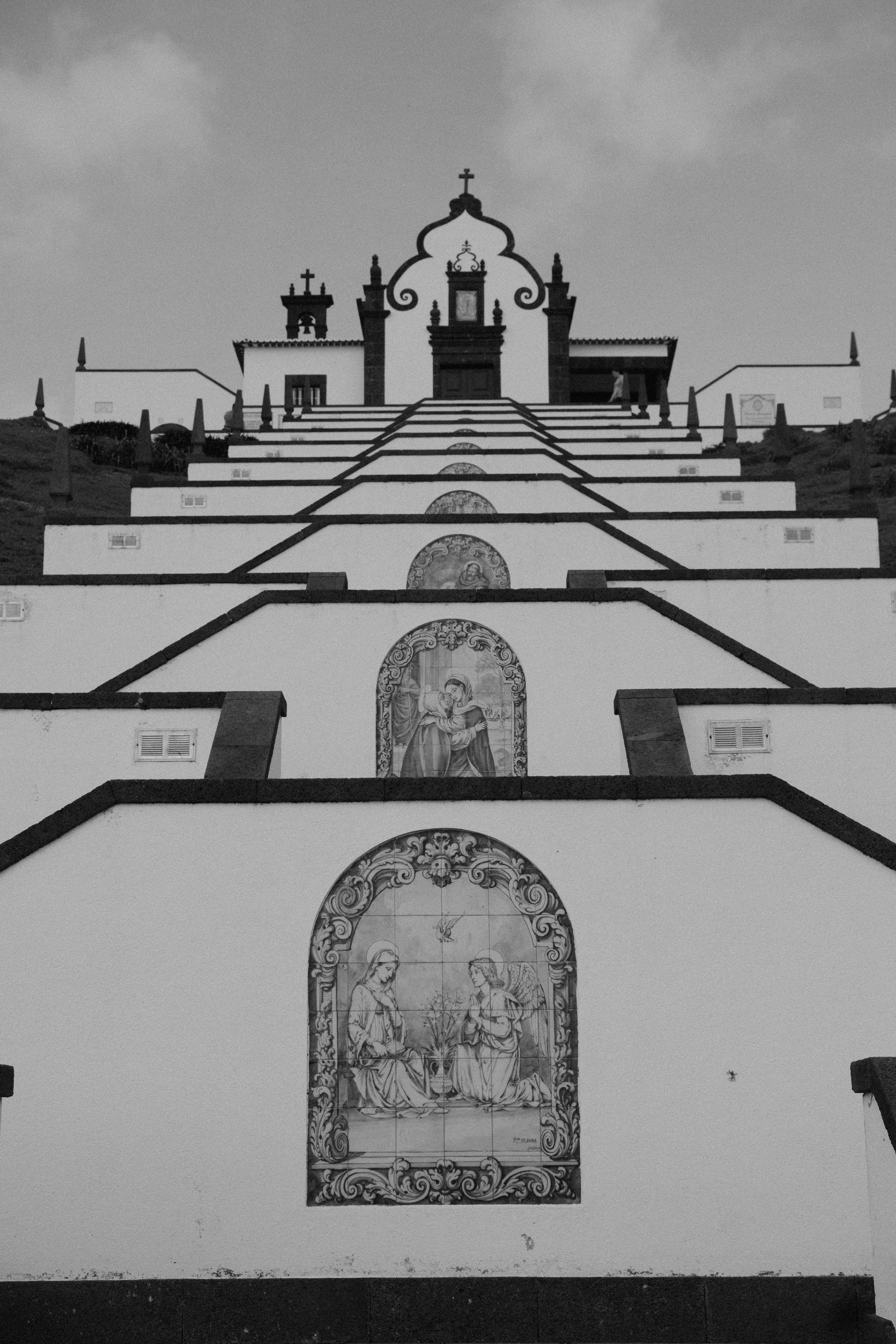 Stairway to Sacred Steps: Tiers of Faith Ascend a Colonial Chapel
