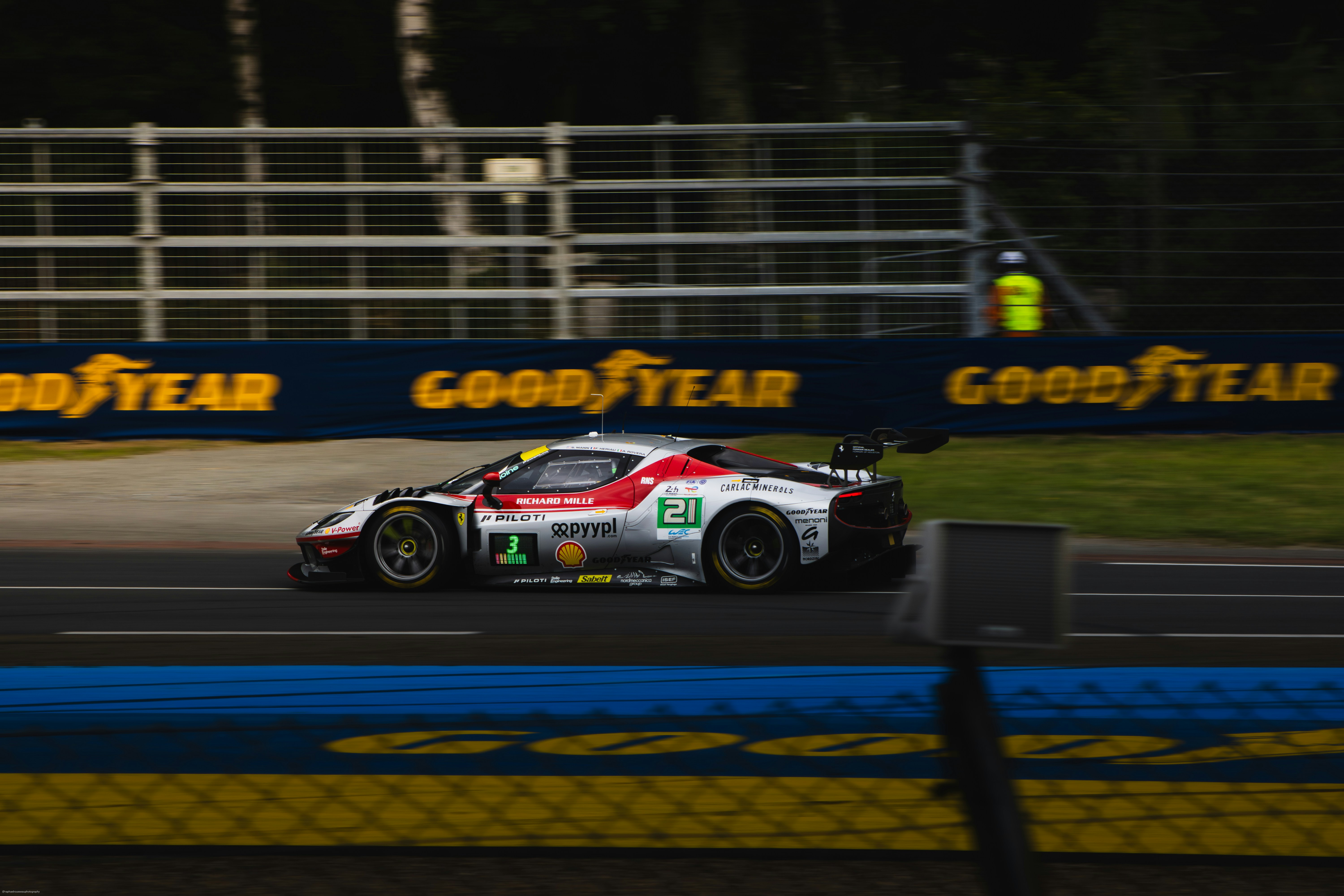 Prowling Front-Engined GT Breaks the Line at Dusk