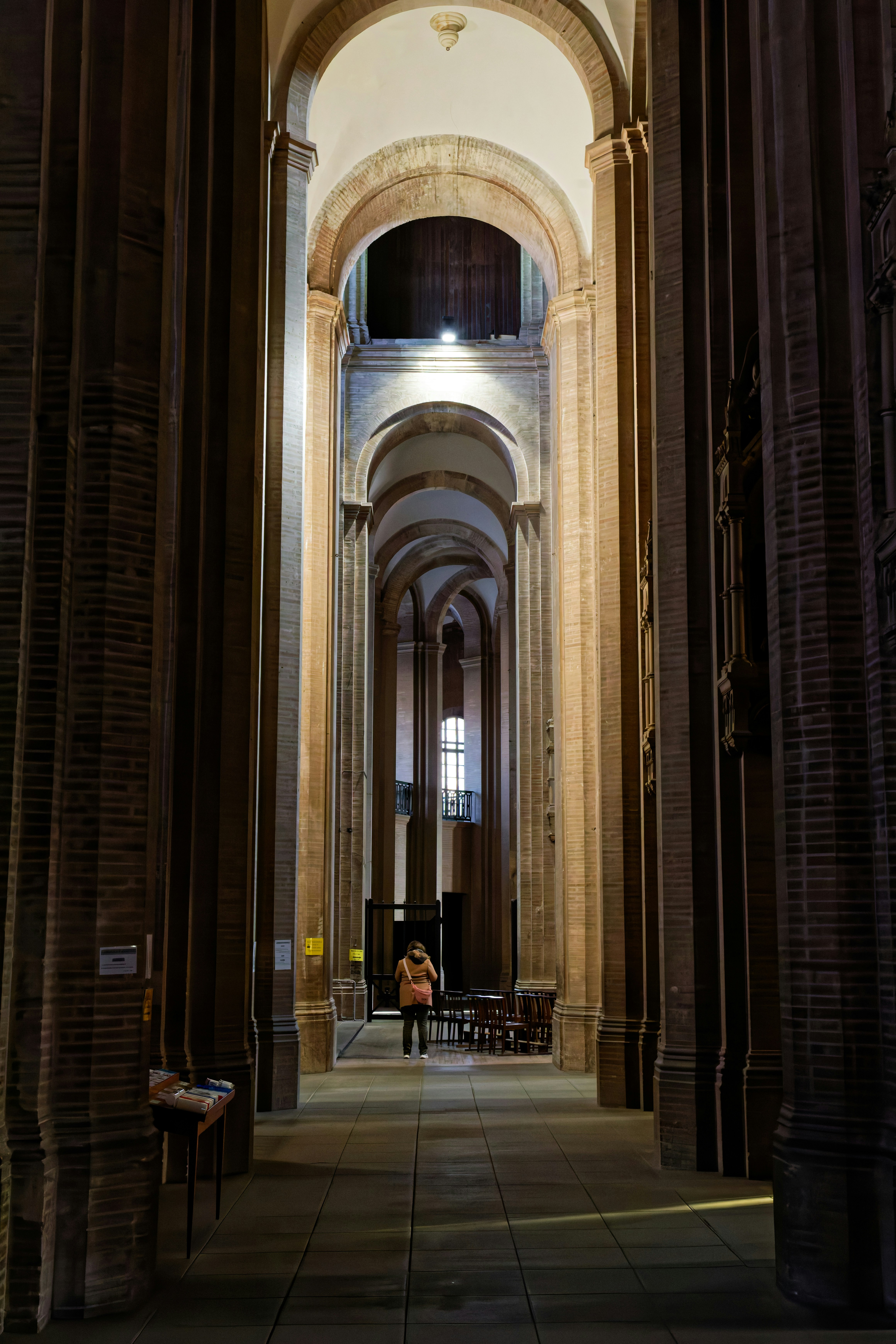 Cathedral Aisle: Light Between Arches