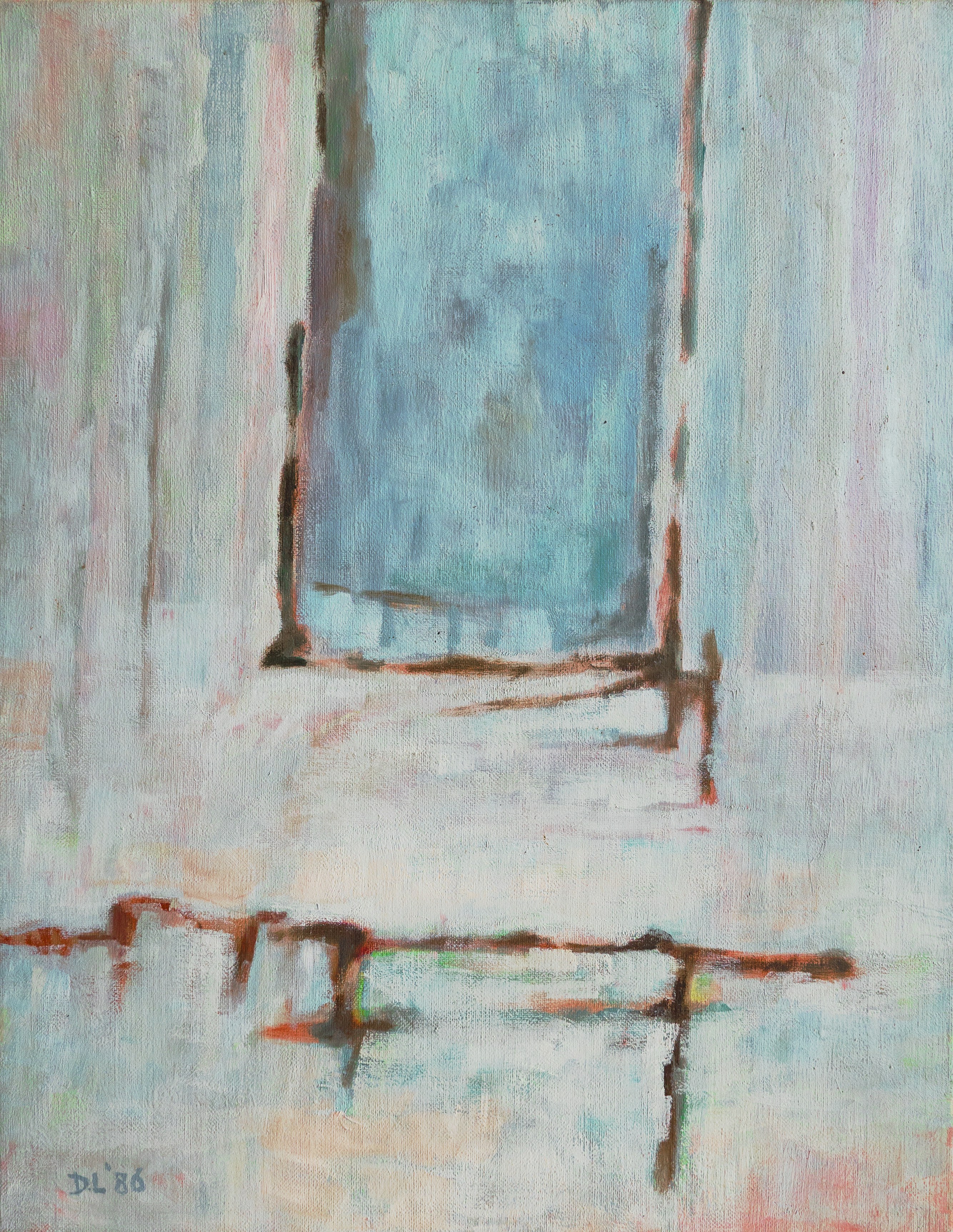 Pastel Doorway in Soft Abstraction