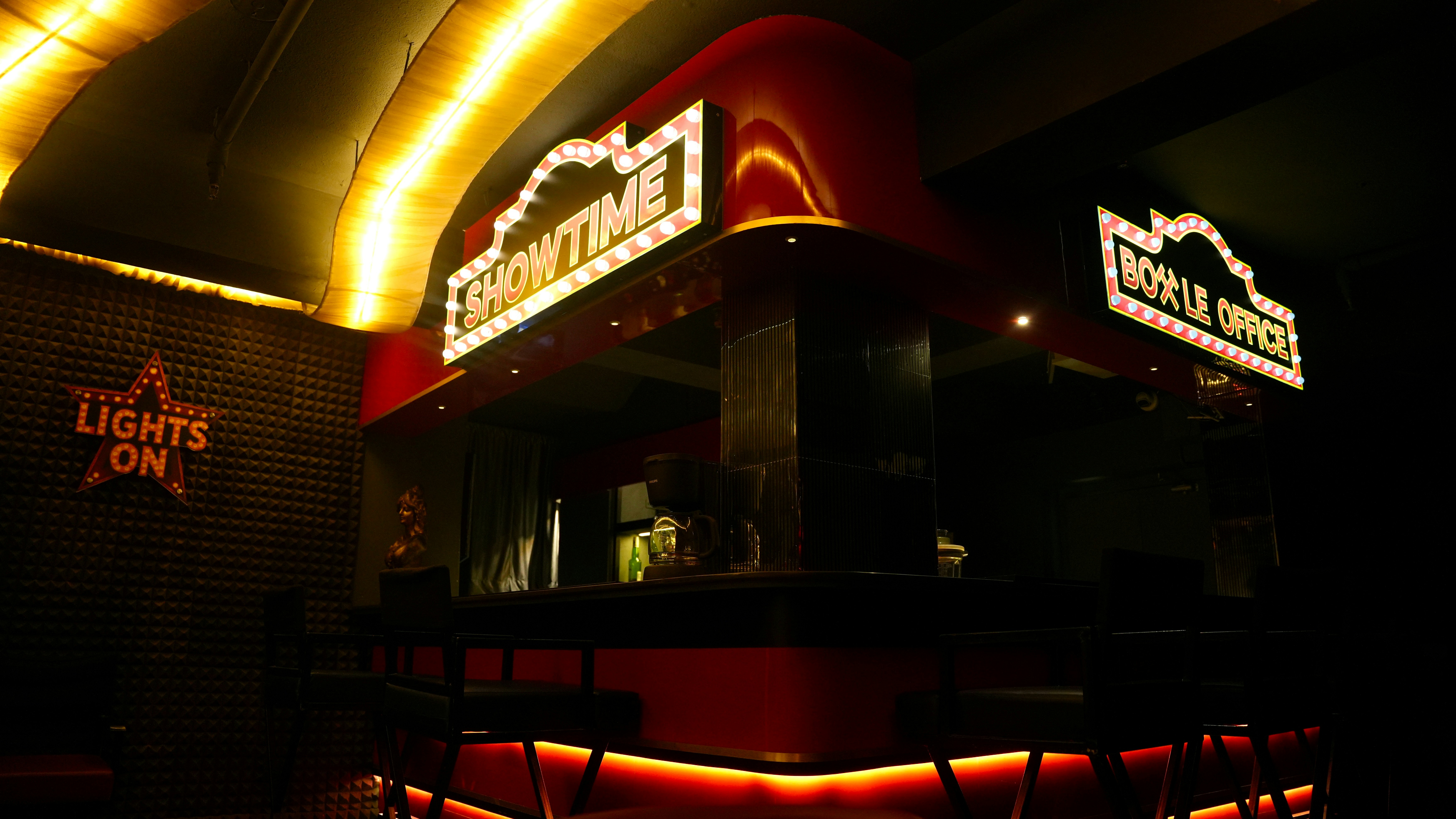 Neon Glare at the ShowTime Bar