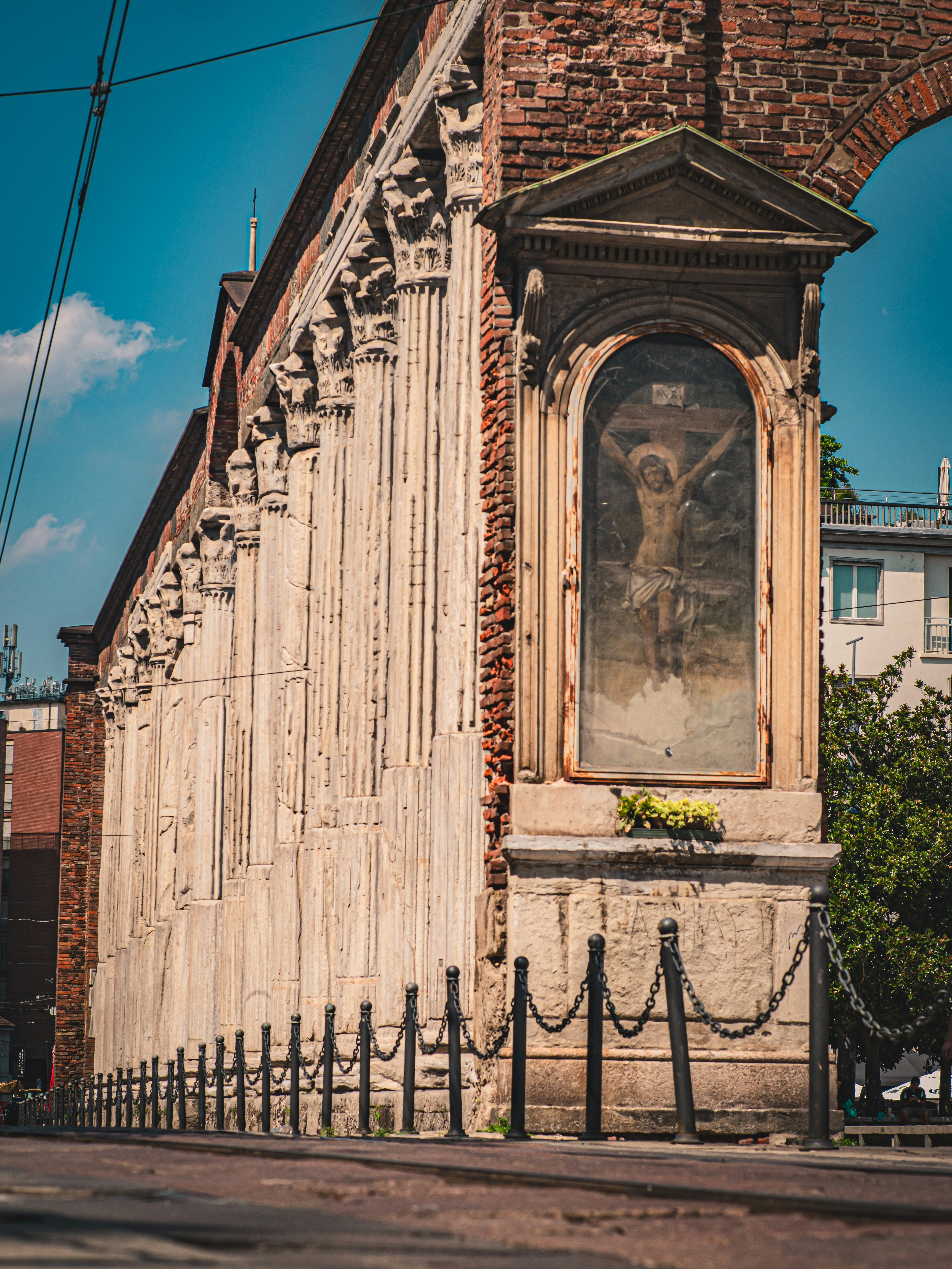 Relic in the Light: A Classical Arcade with Painted Shrine