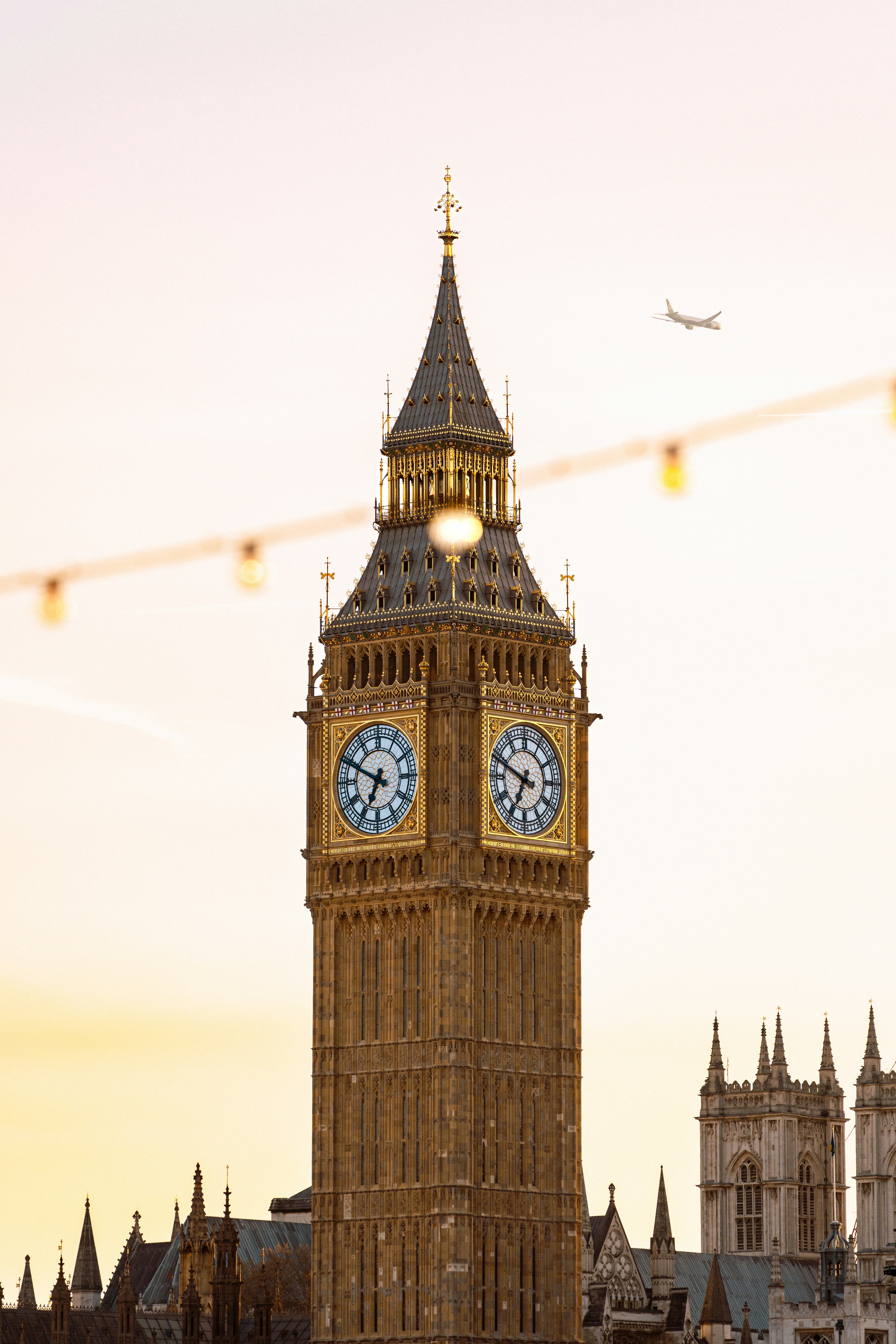 Time's Sentinel: Big Ben Rising in Golden Hour