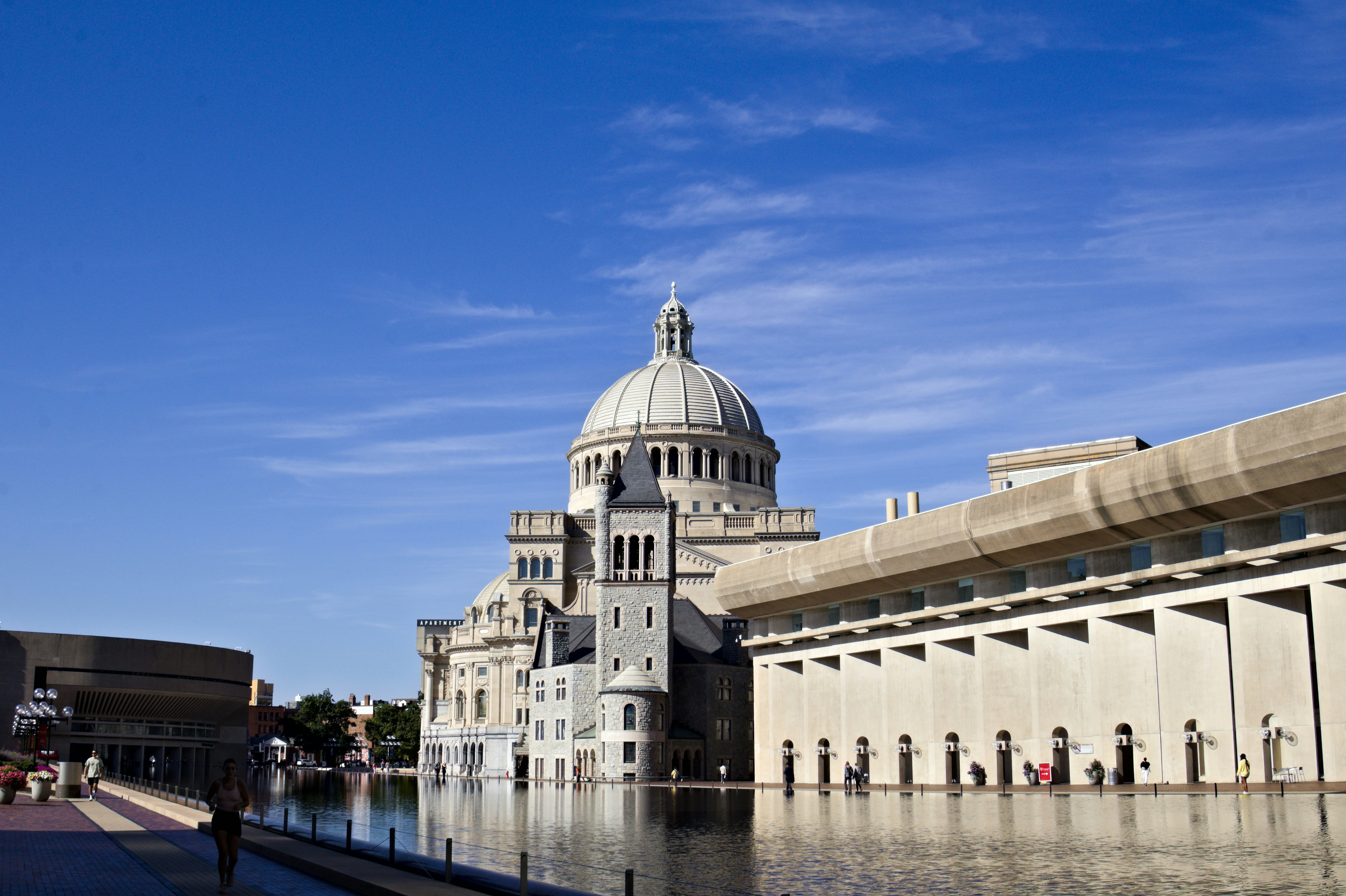 Temple of light: the Romanesque dome rising over reflective waters