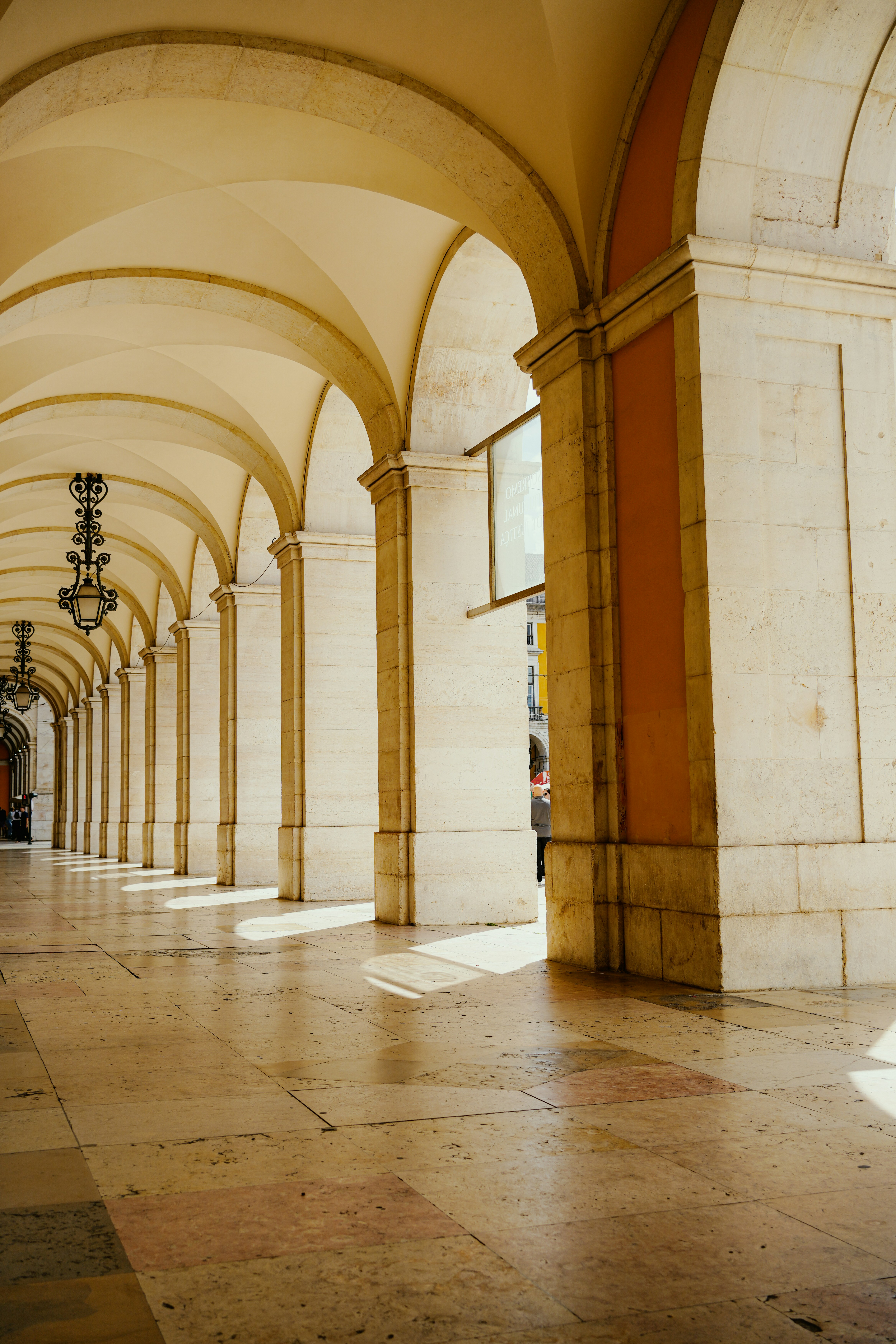 Arched Corridor of Light and Stone