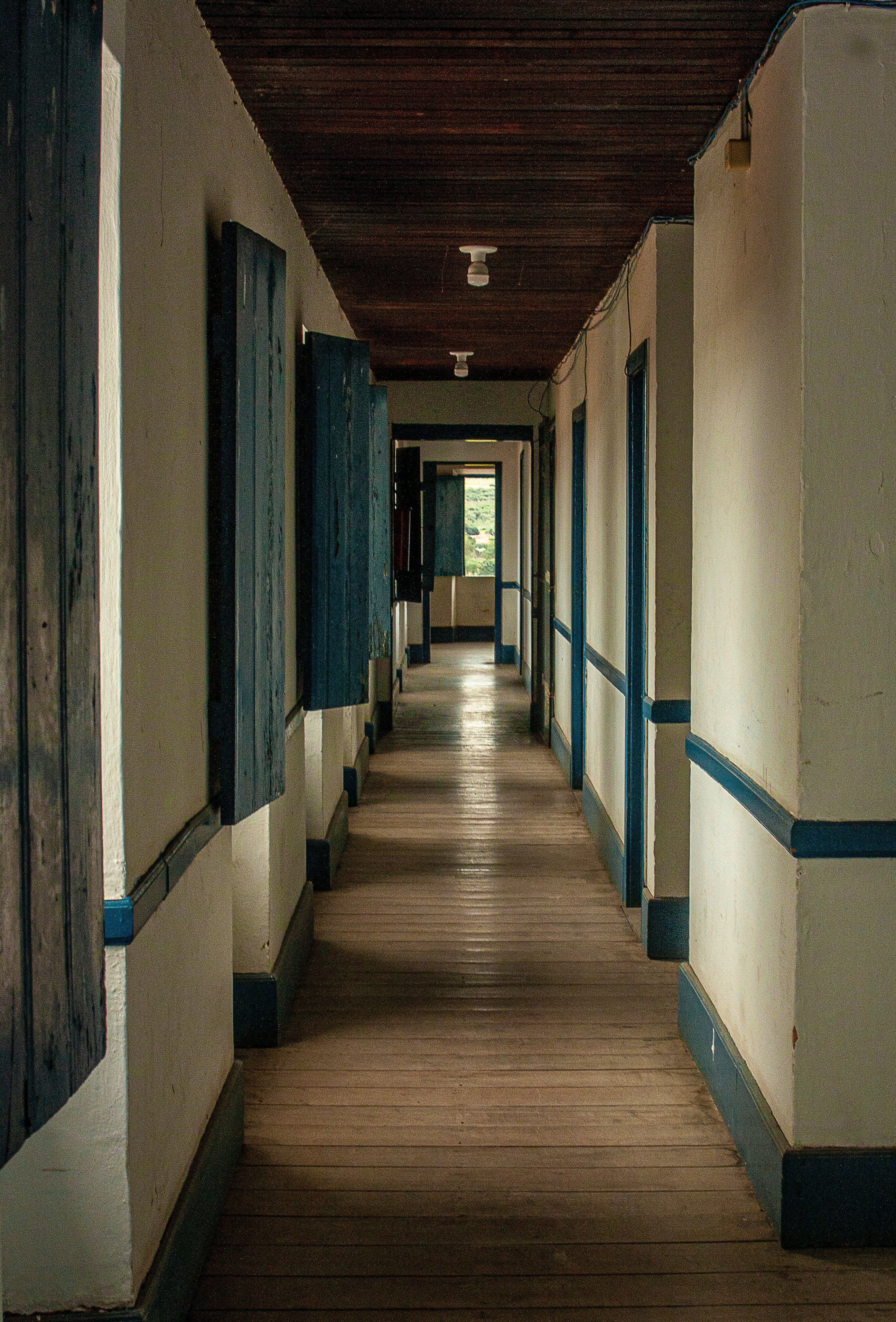 Endless Hallway: Light at the Corridor's Heart