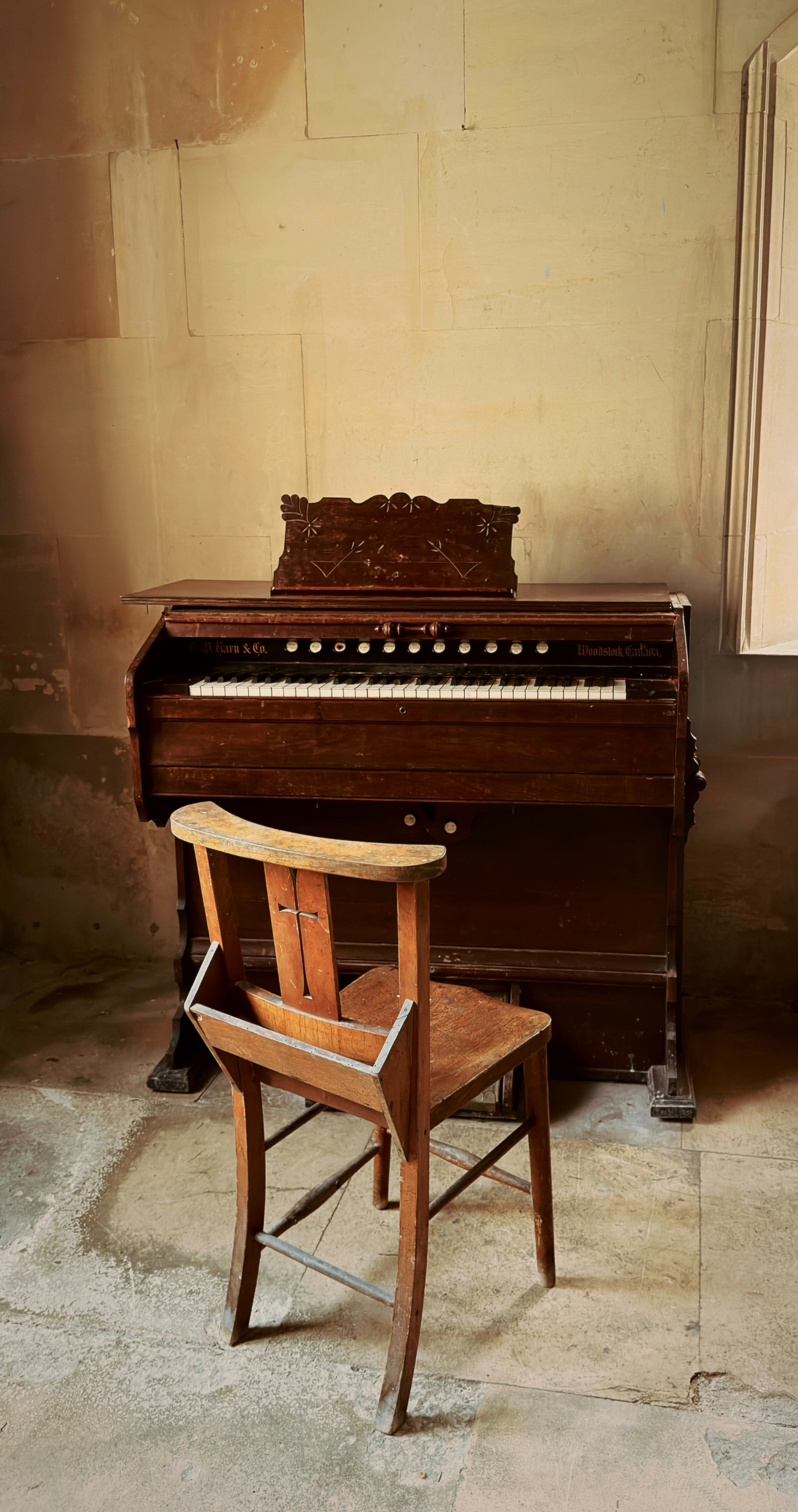 Concert of Decay: An Upright Paino and a Quiet Chair