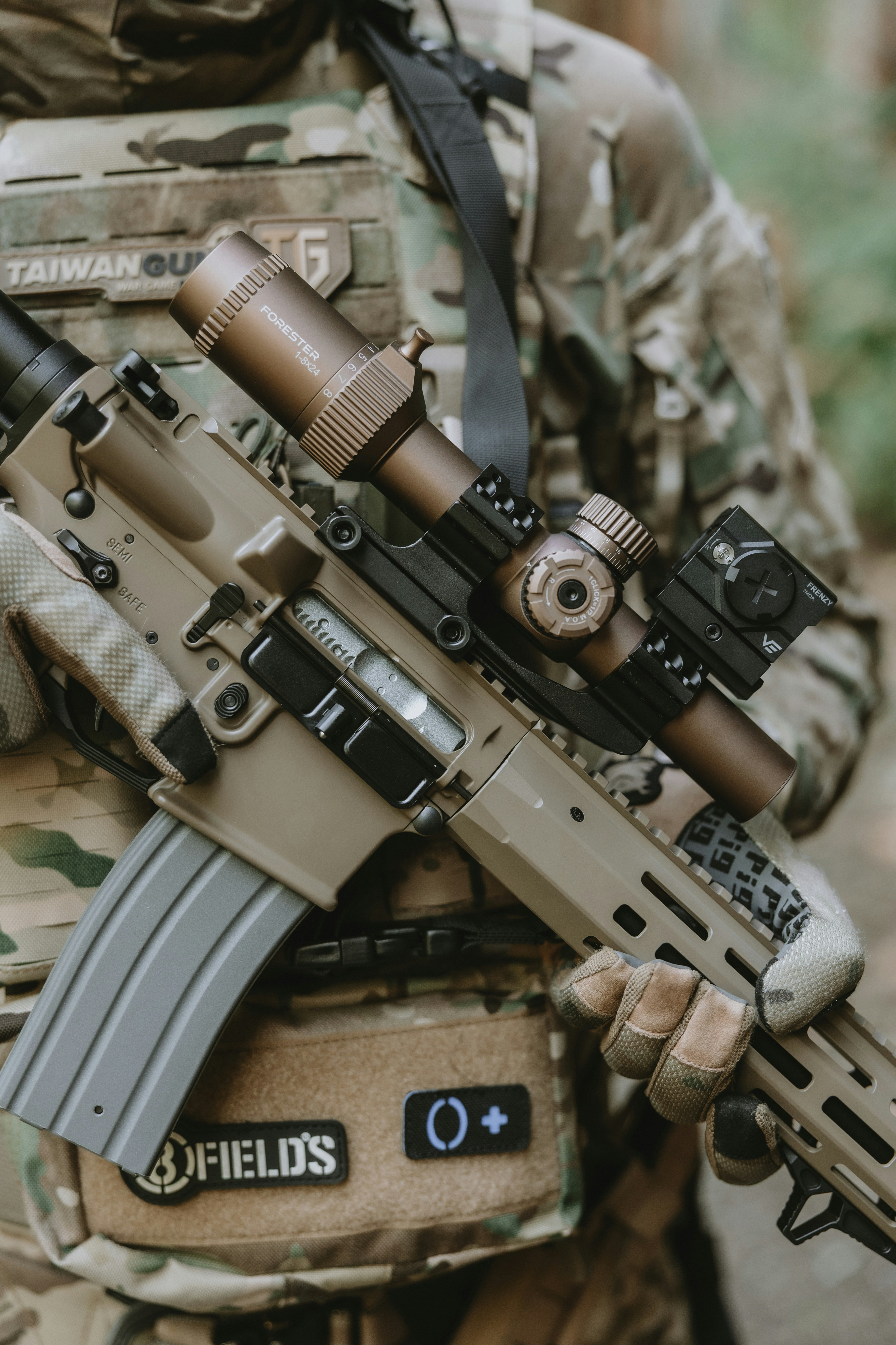 Field Portrait: Assault Rifle in Focus