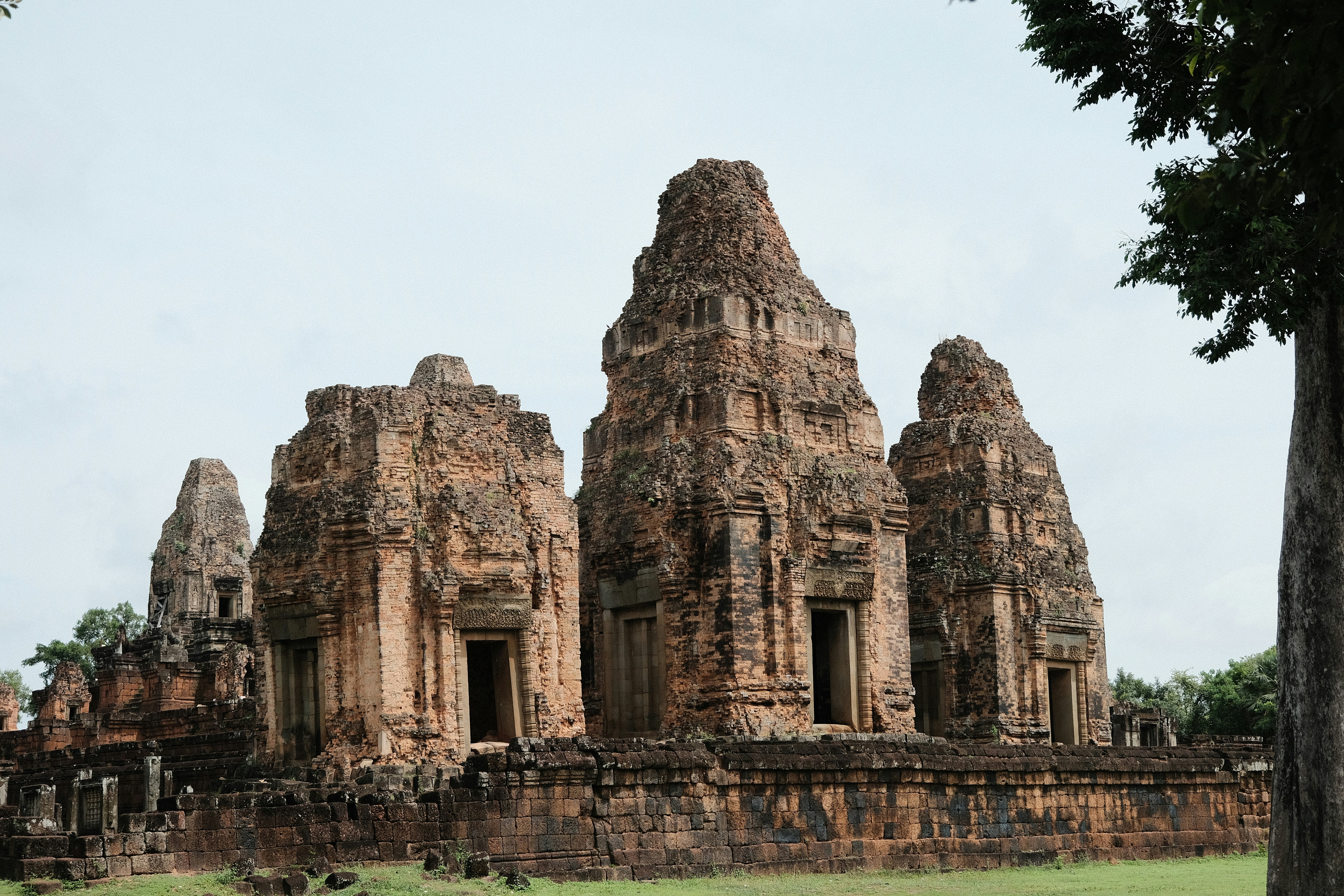 Temple Towers Rising from Stone: An Ancient Angkor-like Monuments Complex