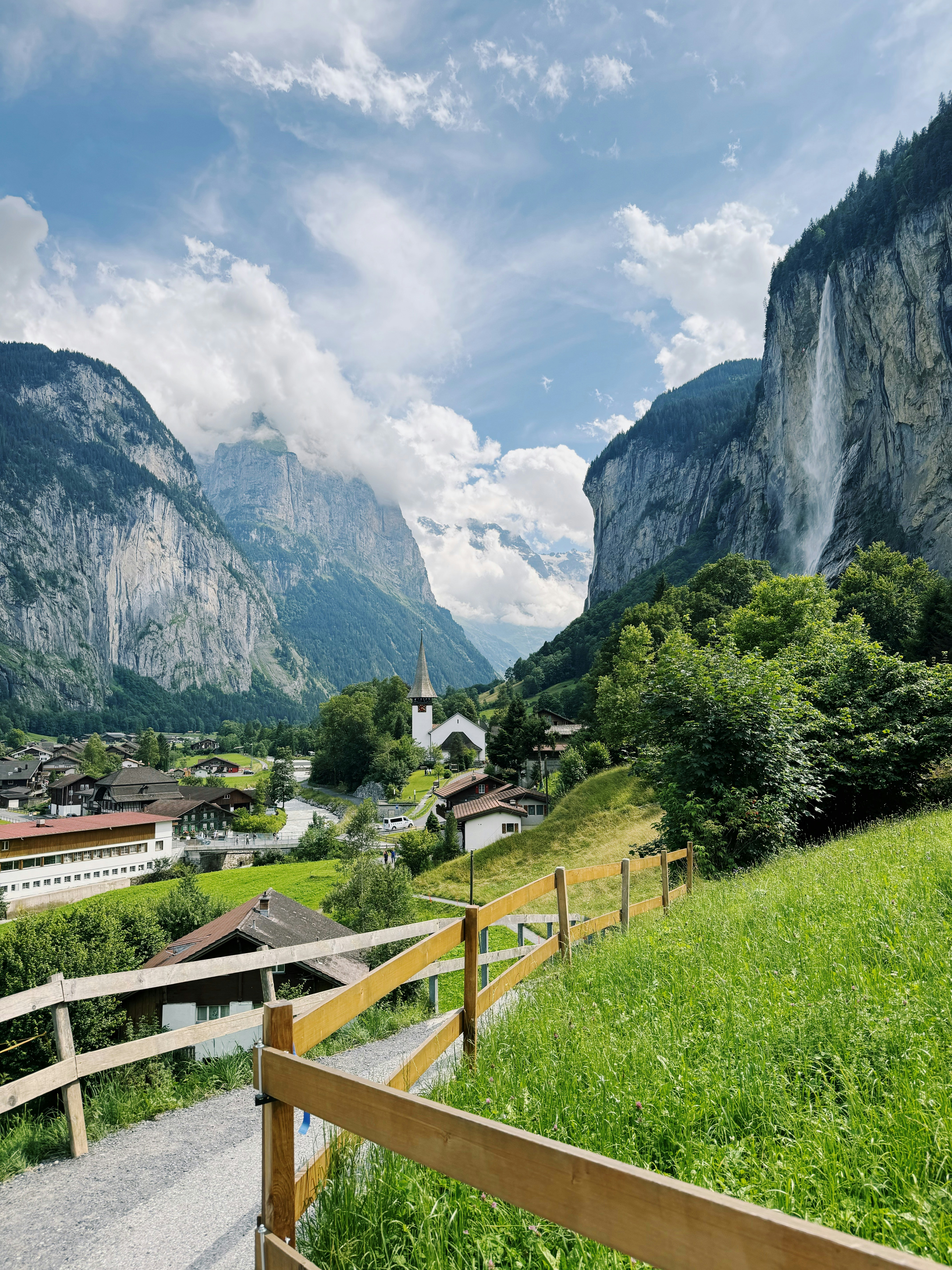 Alpine Valley Stitch: A Village Between Cliffs