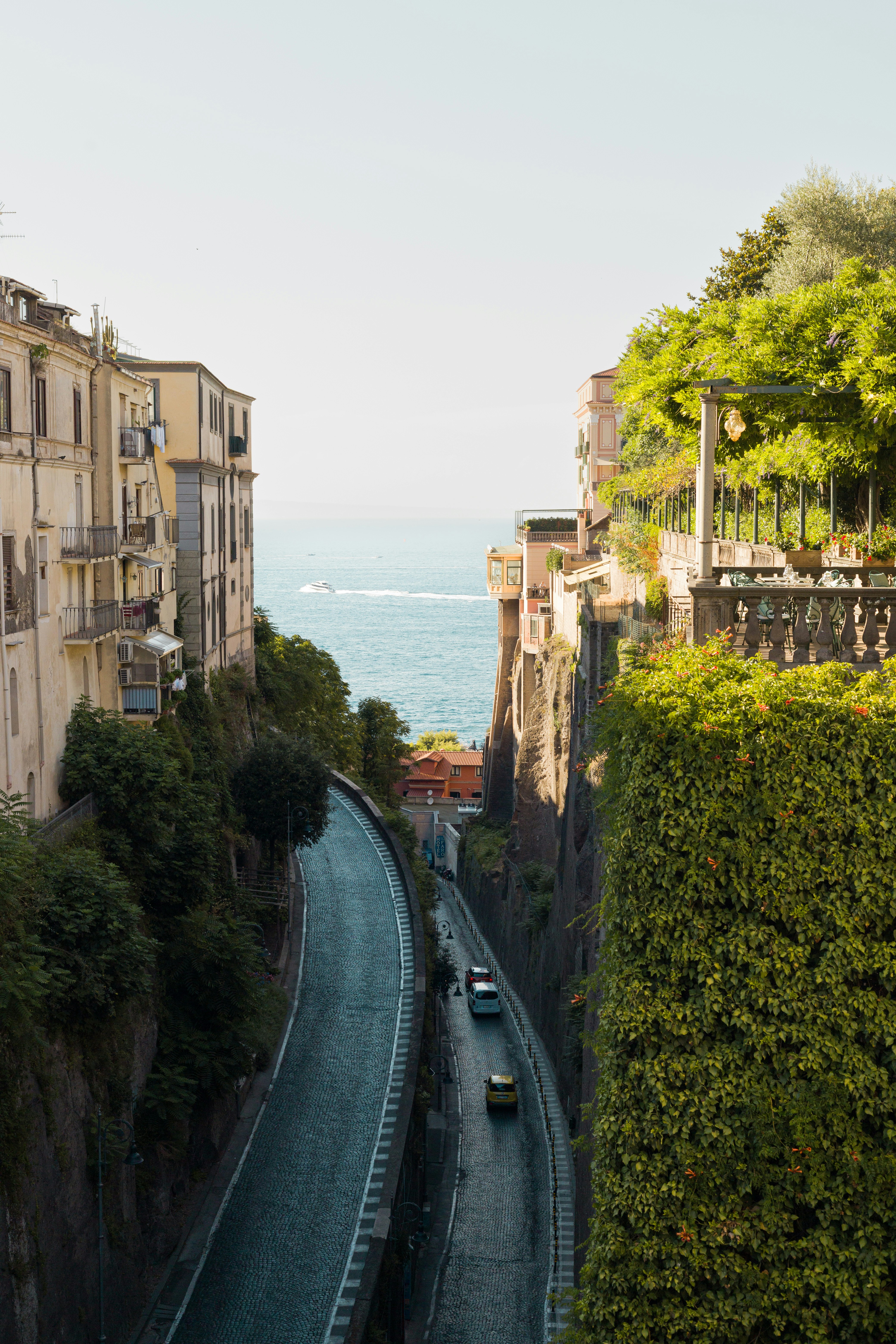 Cliffside Road Reaching Toward the Sea