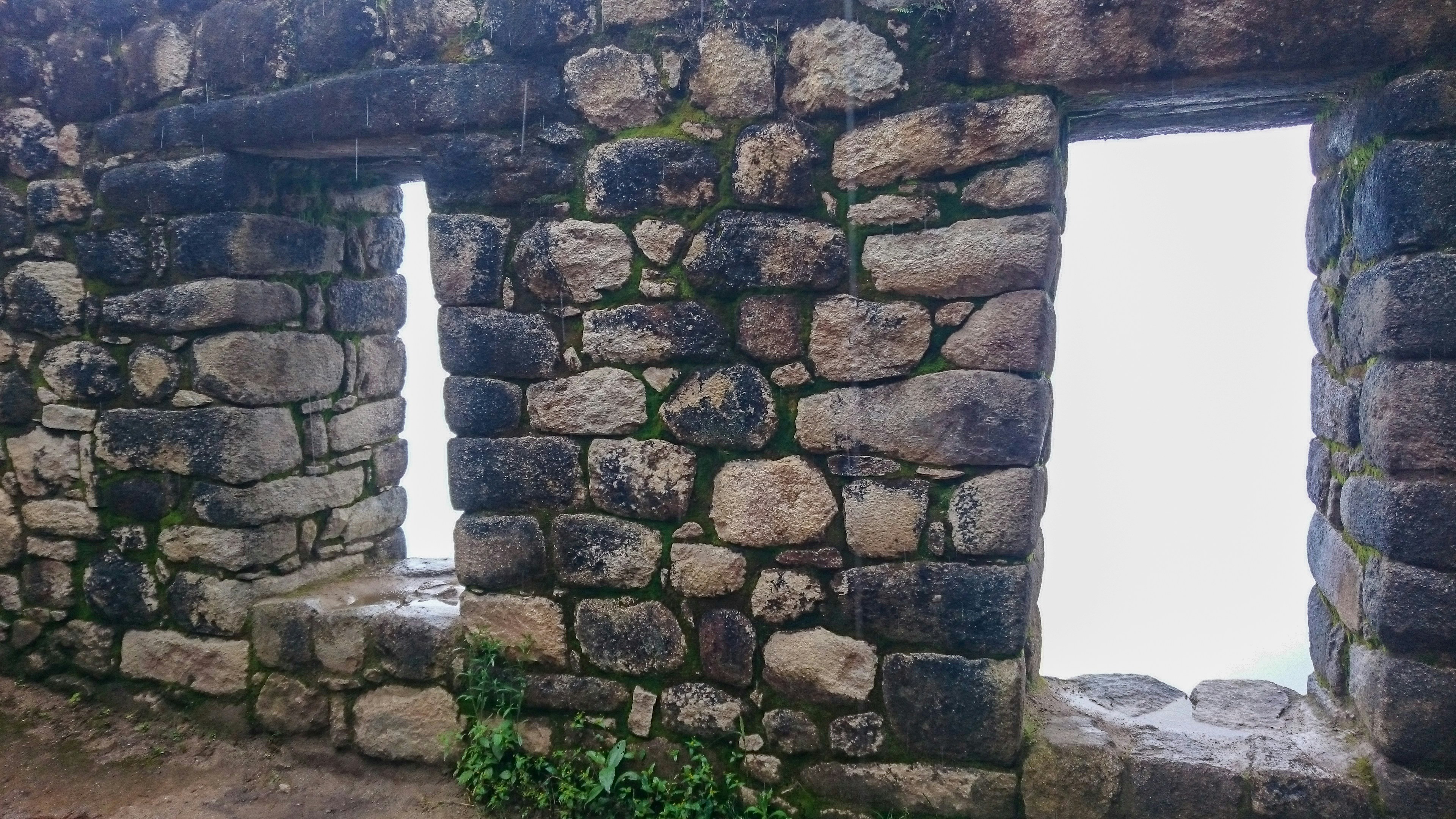 Stone Window Gaps: A Quiet Moment Through Ancient Walls