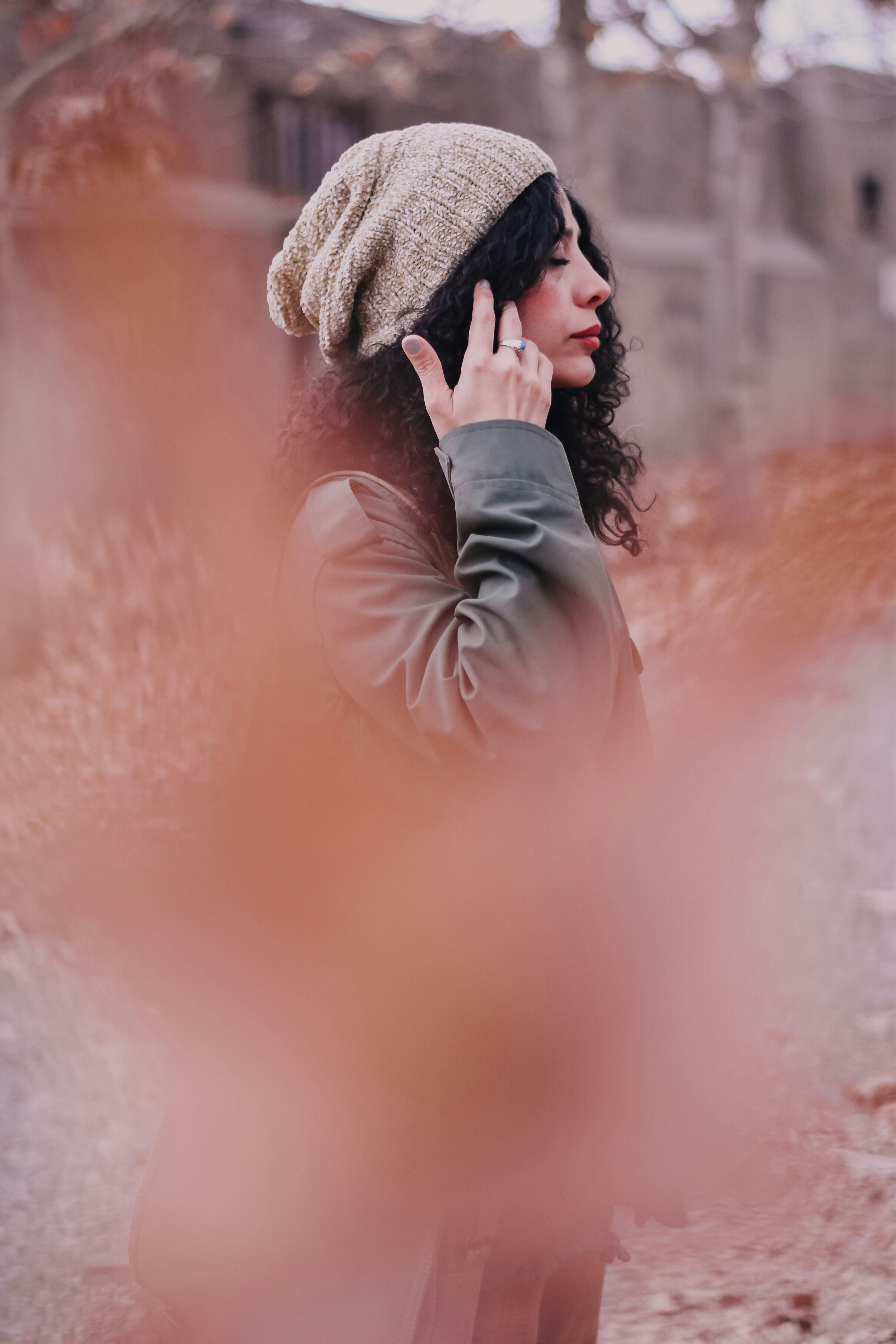 Muted Echoes: A Quiet Portrait in Autumn Veil