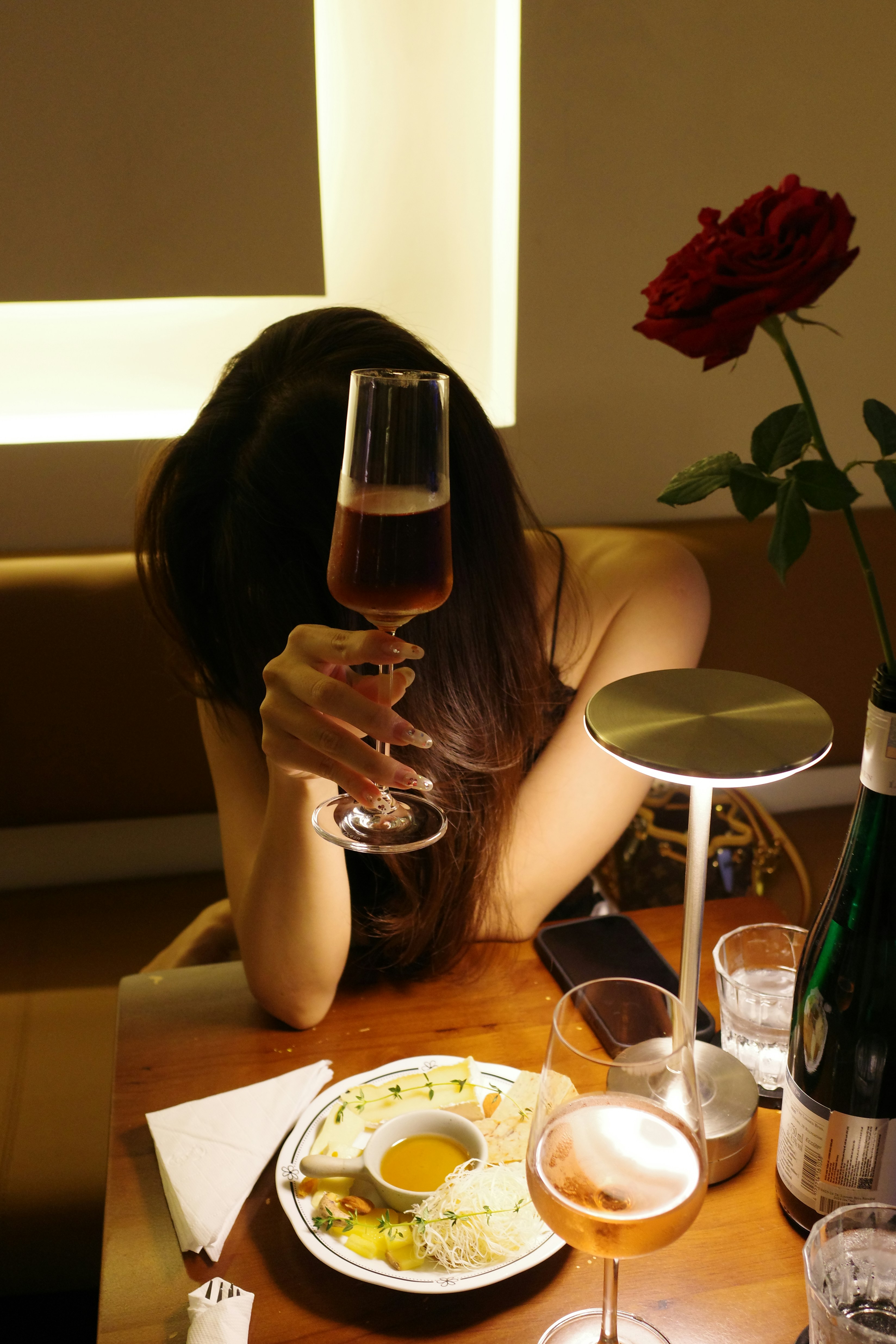 Pouring Silence: A Toast with the Hidden Gaze
