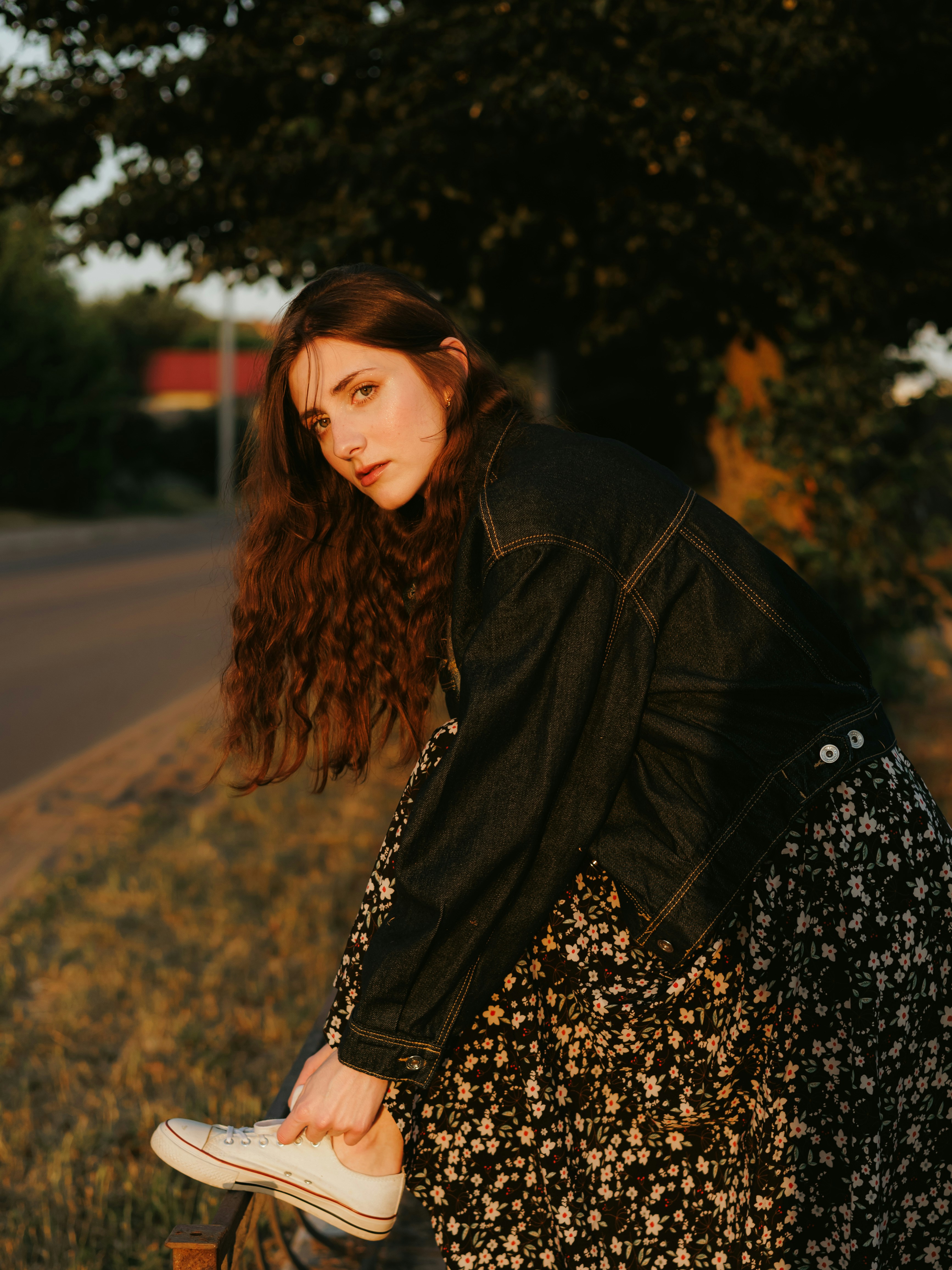 Sunlit Curiosity: A Portrait in Autumn Haze