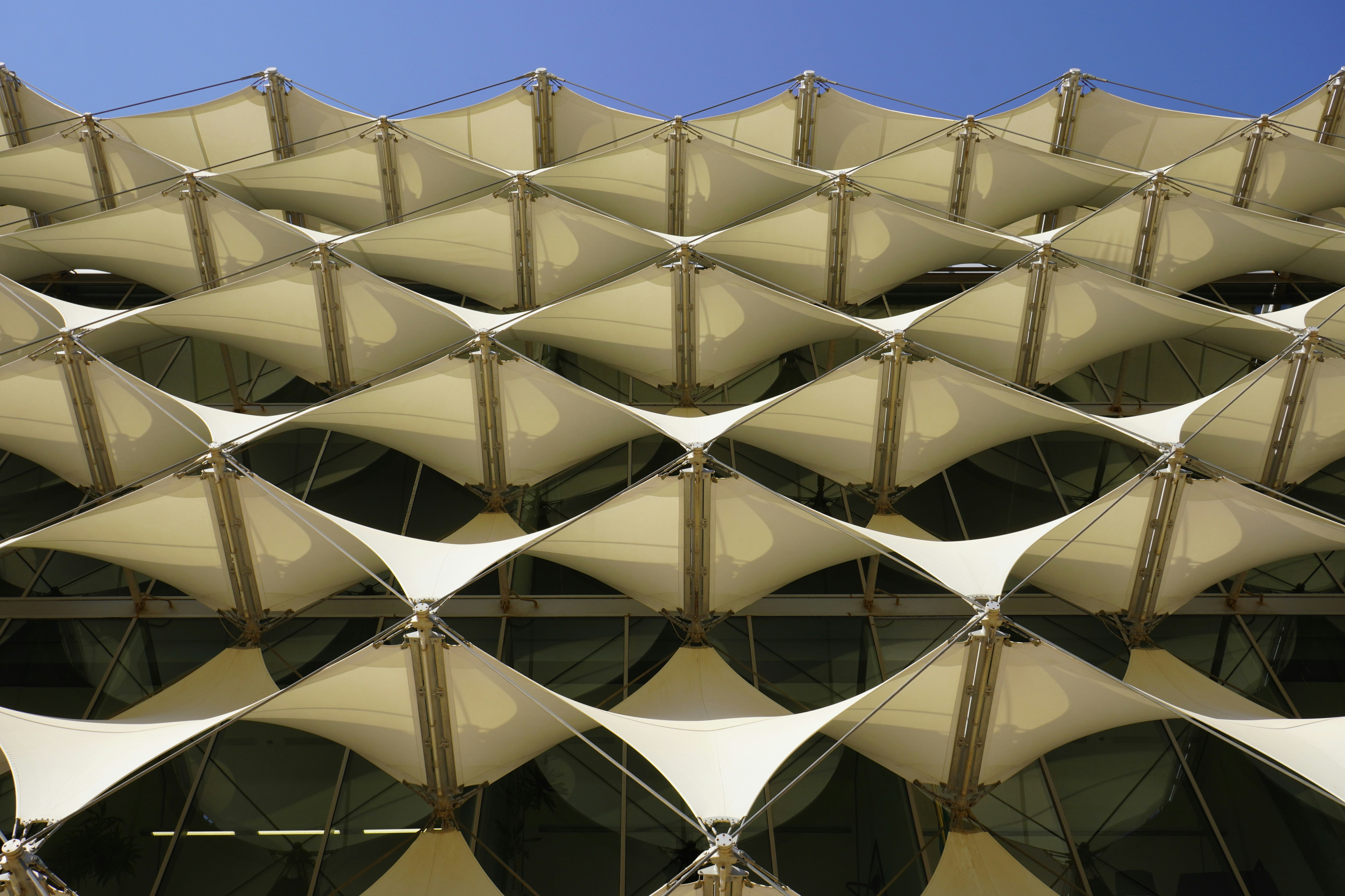 Intersecting Canopies: a tessellated facade of light and shade