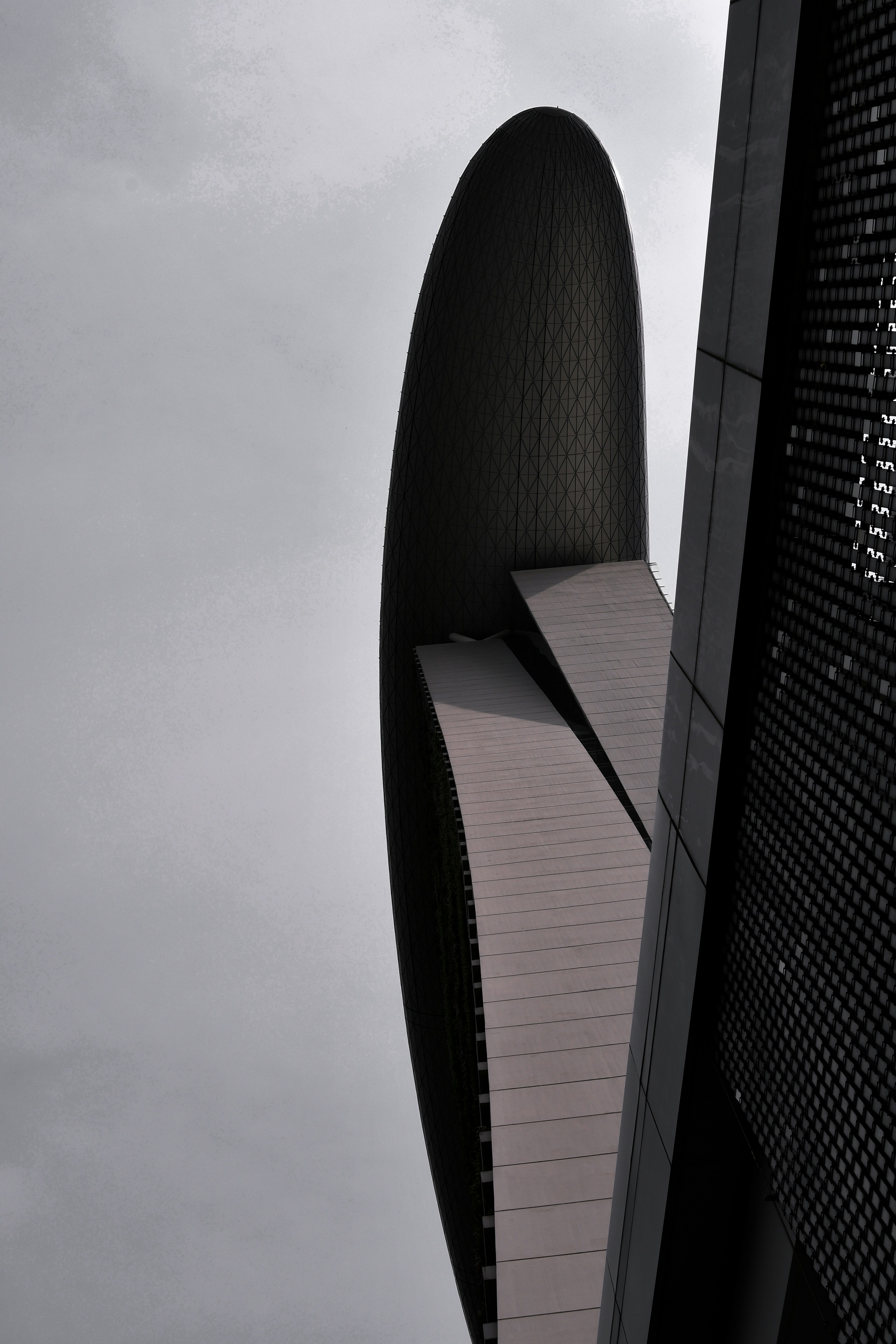 Winged Silhouette: The Curve of a Monument