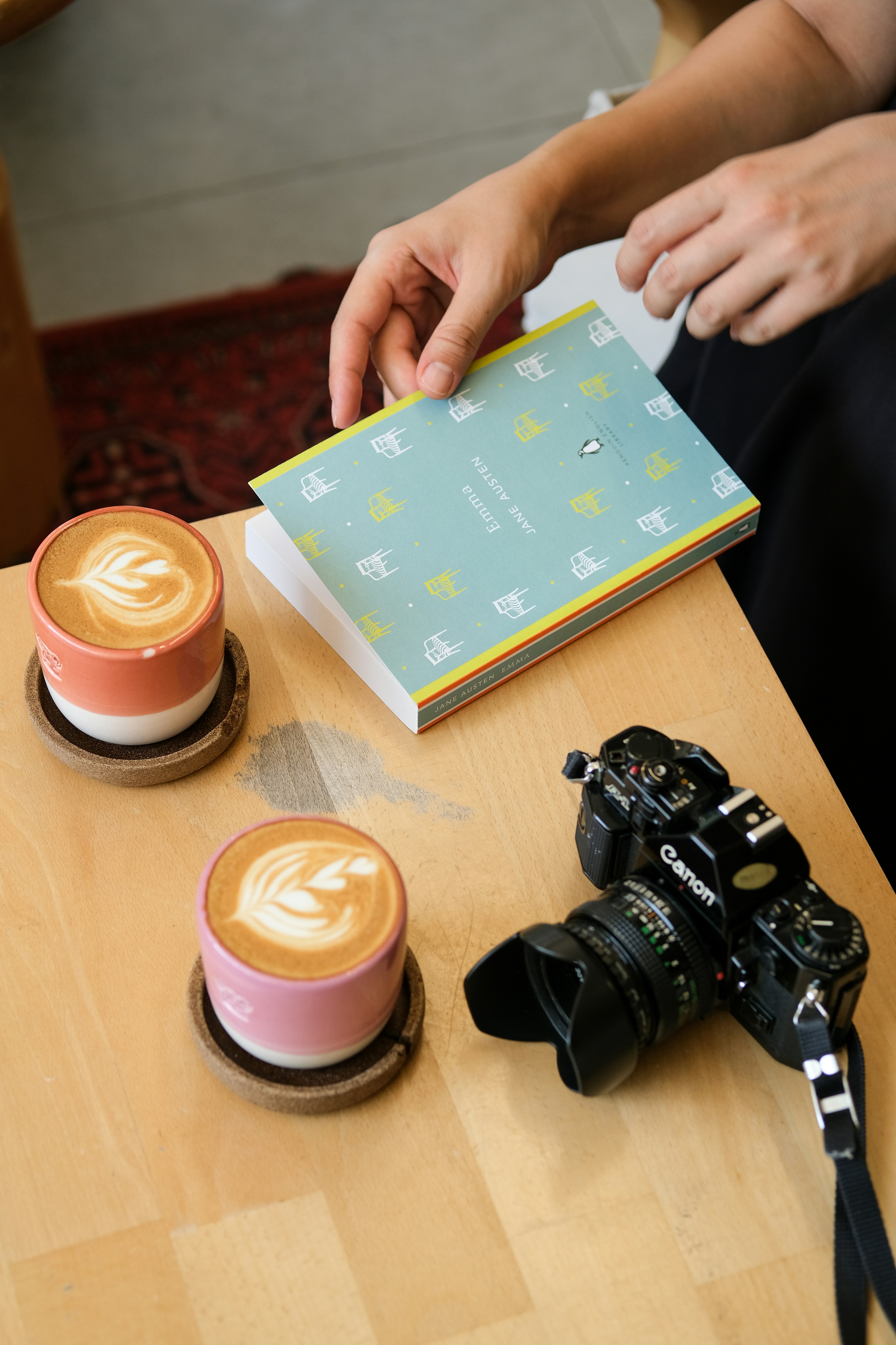 Coffee, Camera, and a Quiet Moment: A Studio Table Still Life