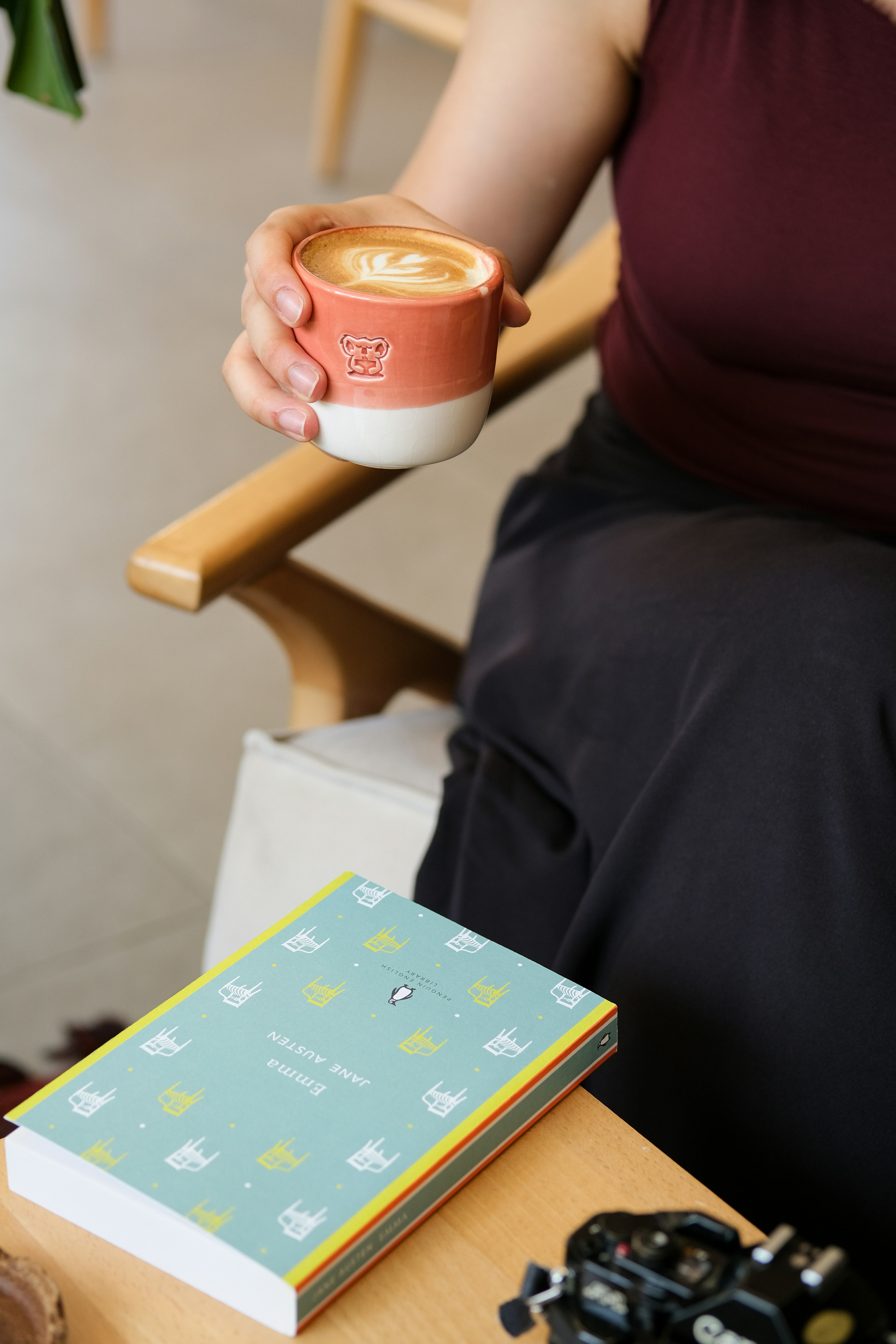 Coffee and Calm: A Quiet Moment with a Cerulean Mug