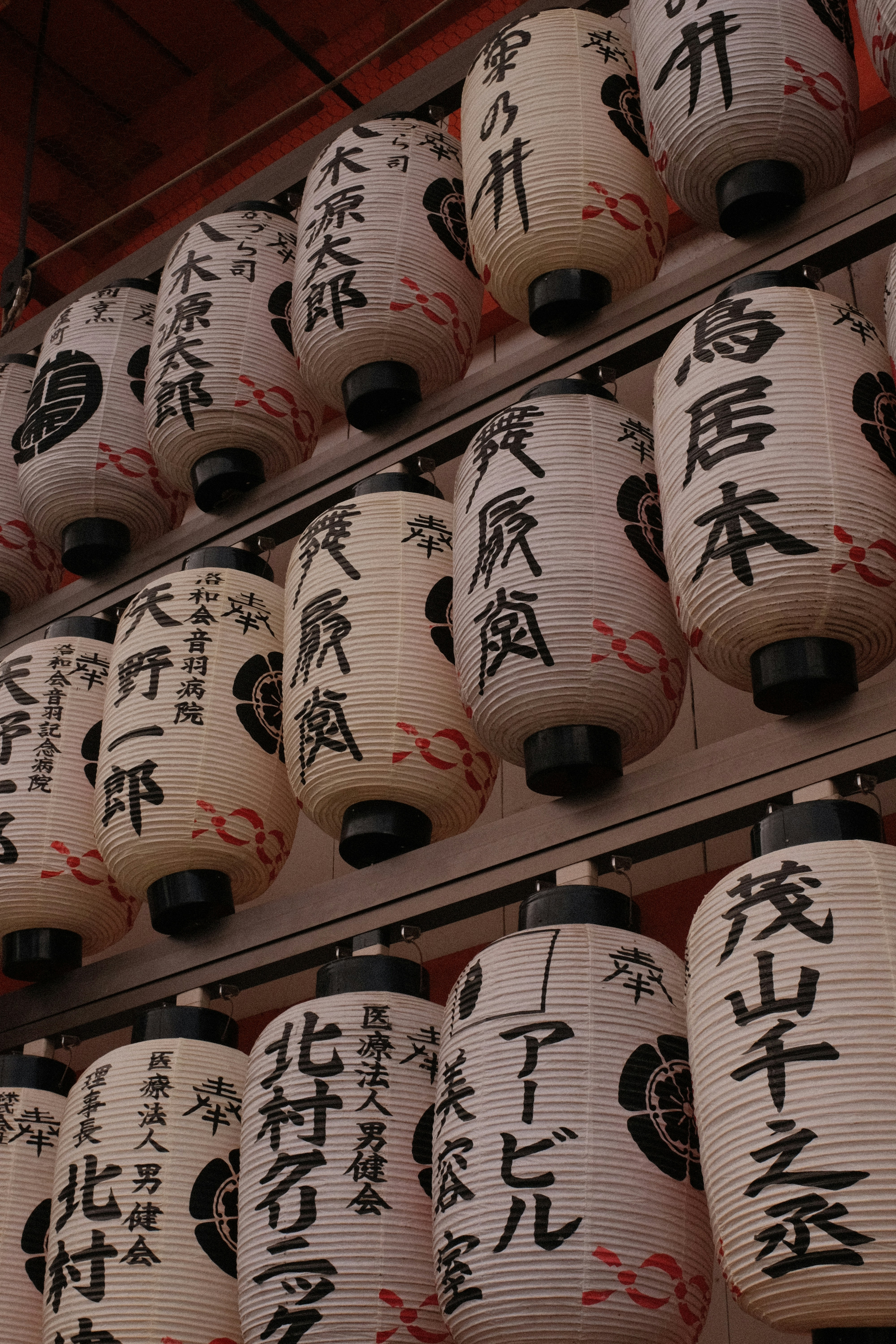 Lantern Rows: Velvet Glow of Japanese Festival Lamps