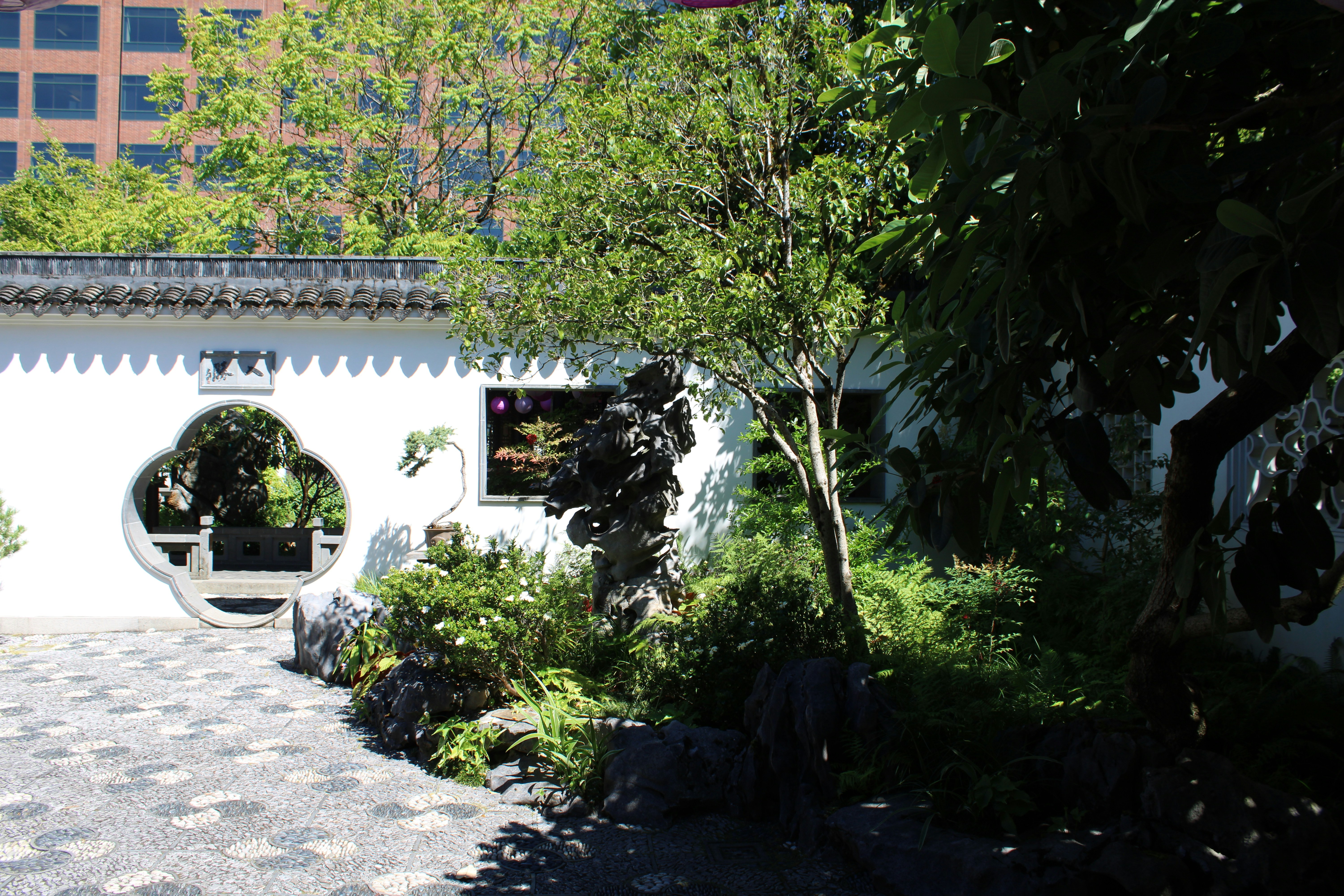 Clay Circle and Lantern Garden: a tranquil courtyard scene