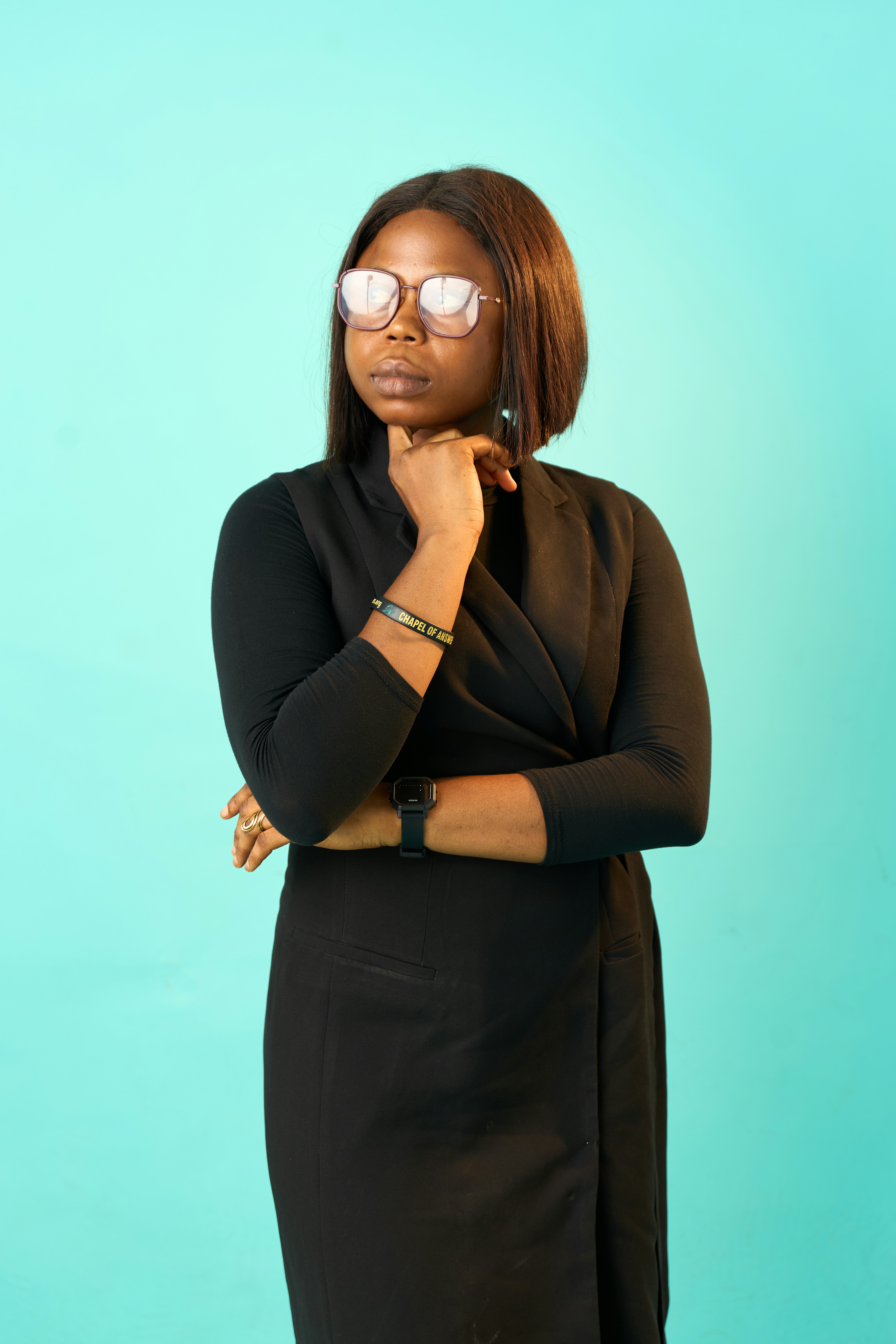 Confidence in Focus: Portrait of Quiet Thought