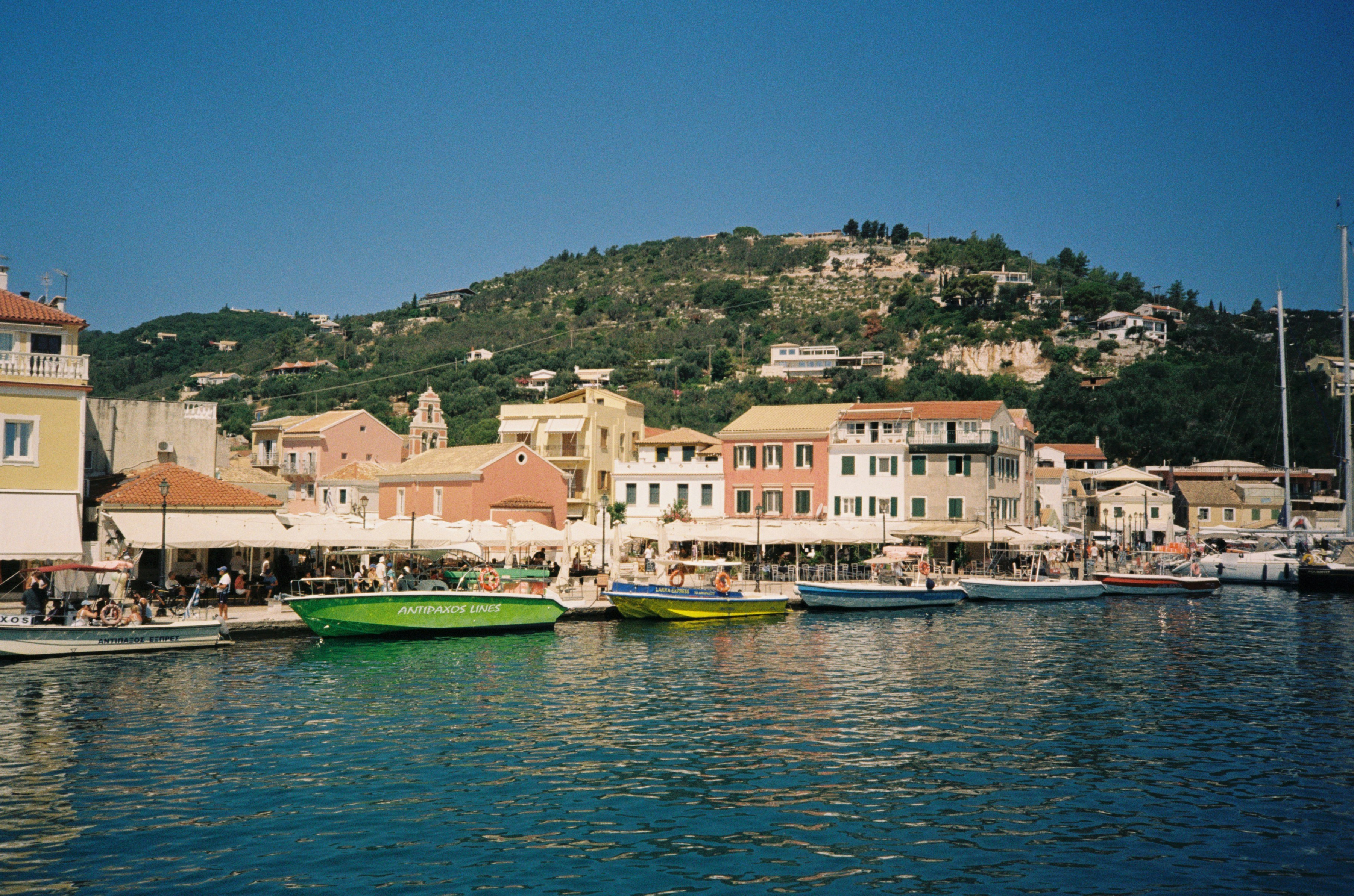 Harbor village wakes to a calm morning