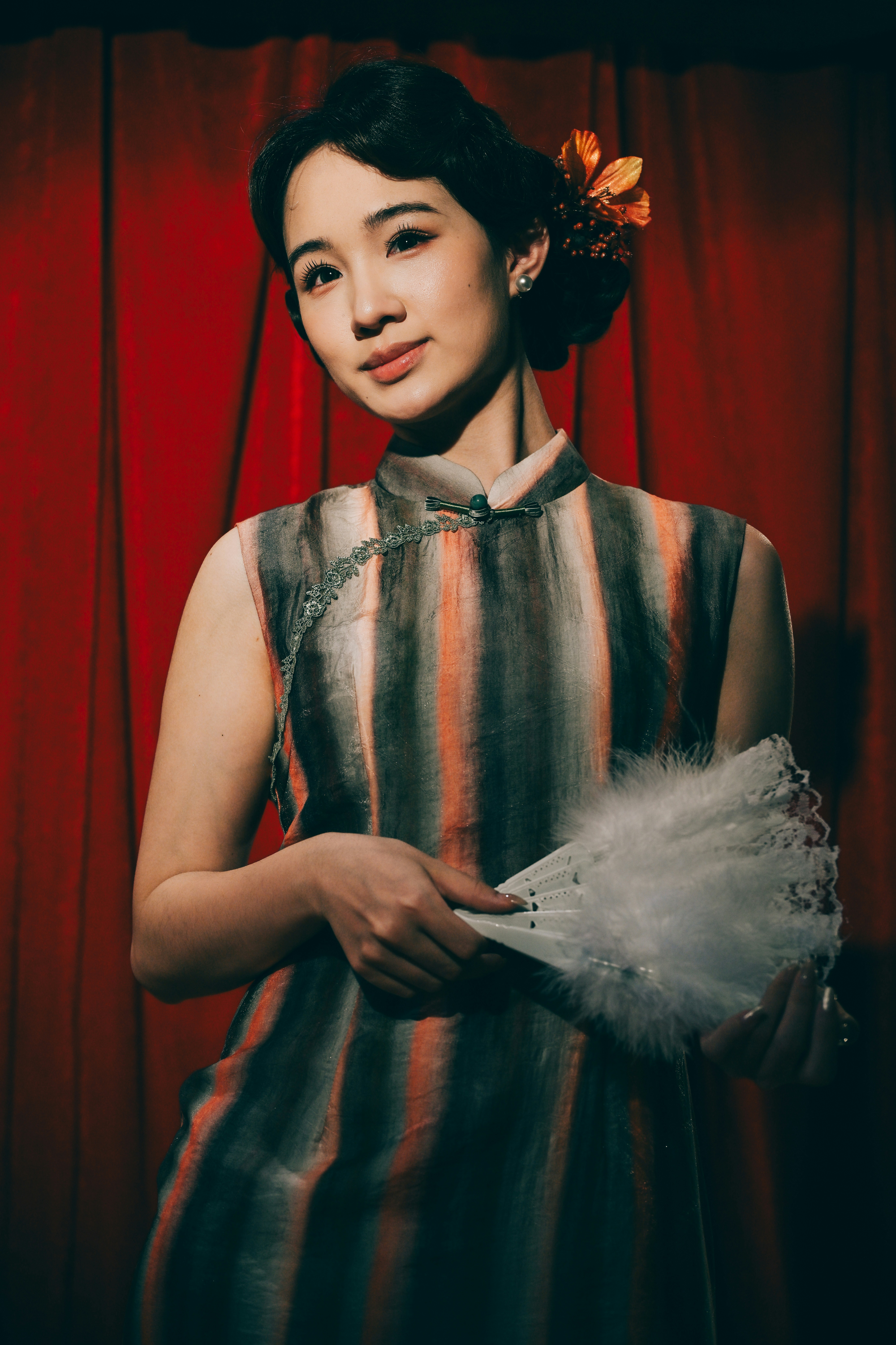 Silk Portrait in Velvet Light