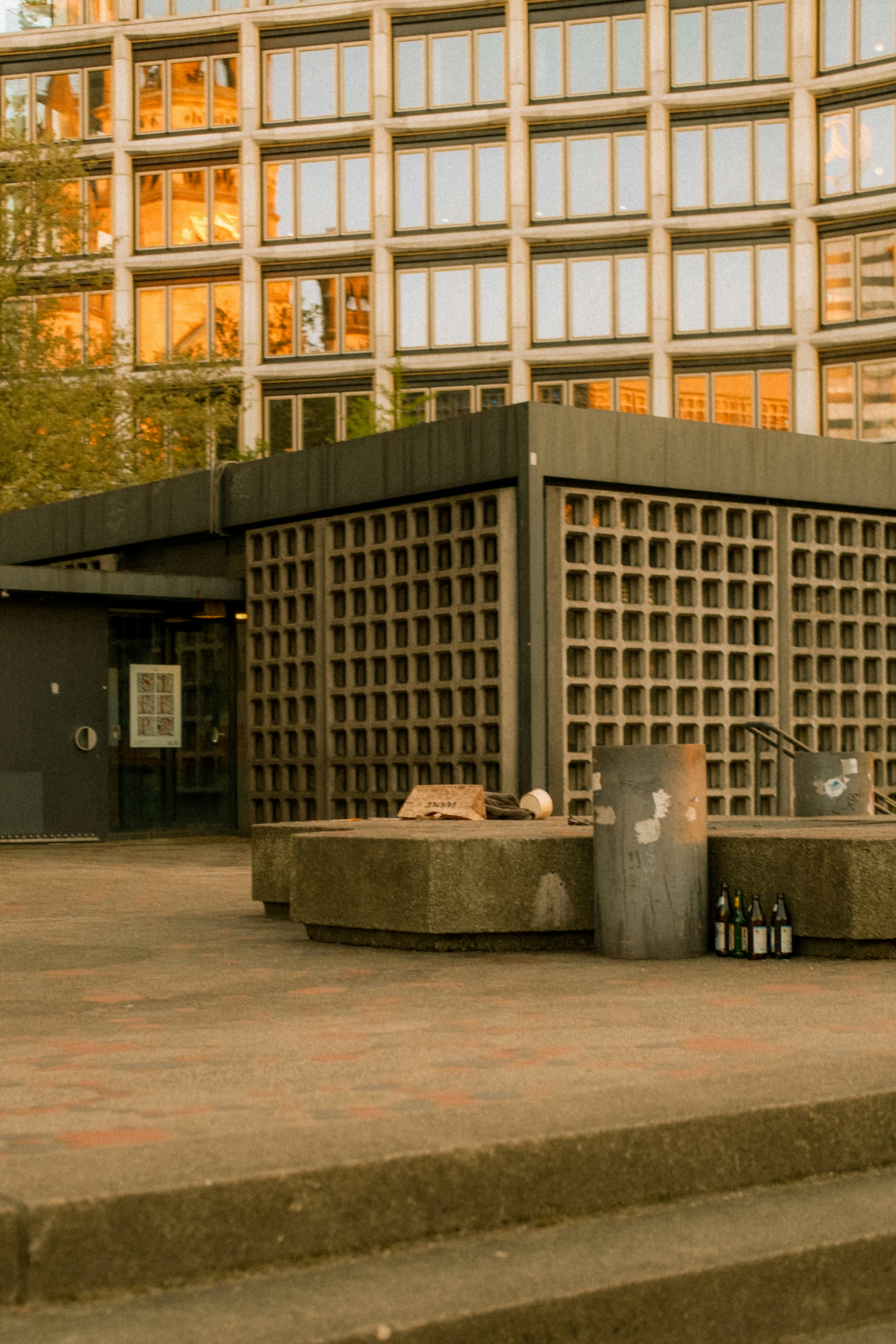 Golden Reflections on a Concrete Campus
