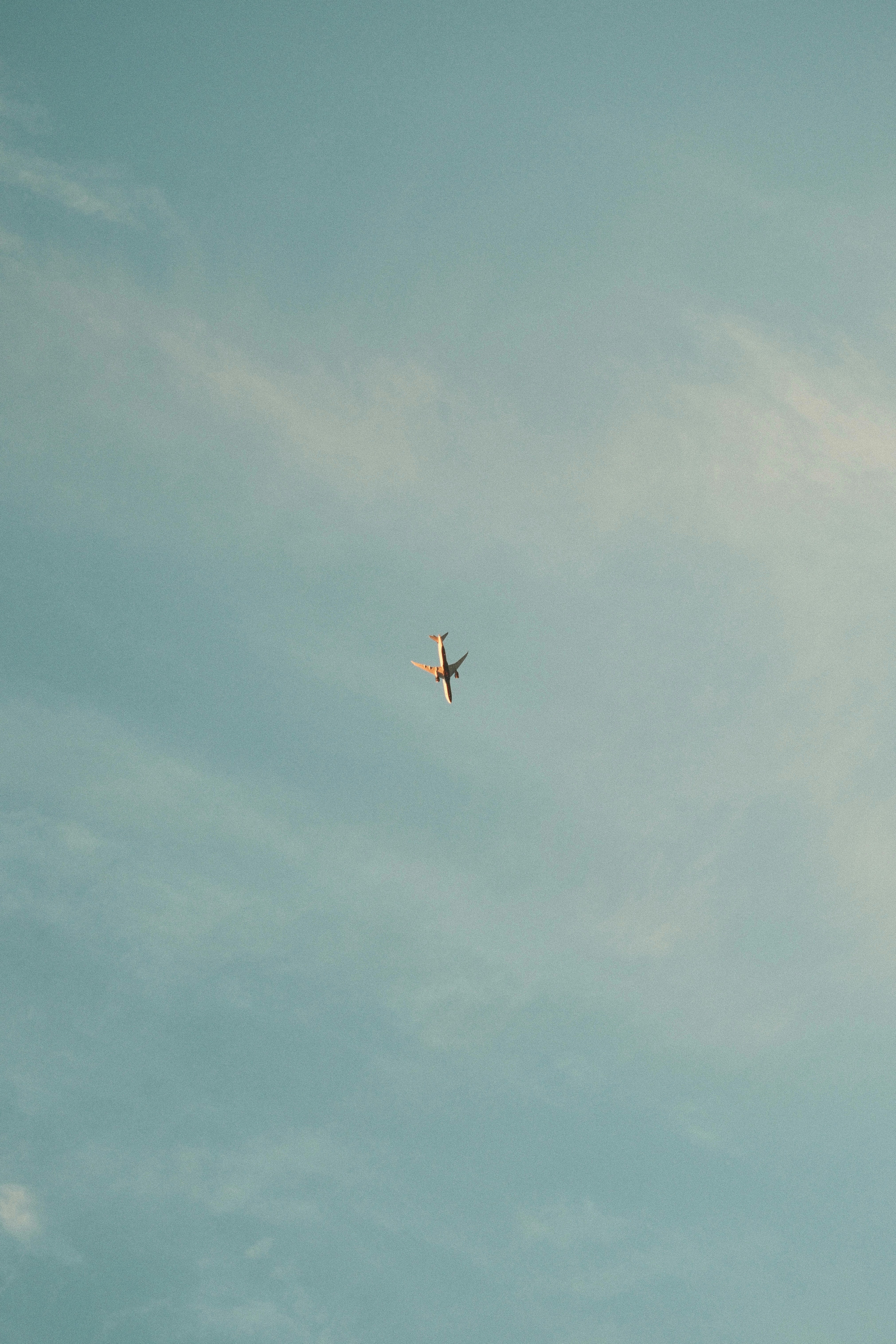 Solo Jet in An Open Sky