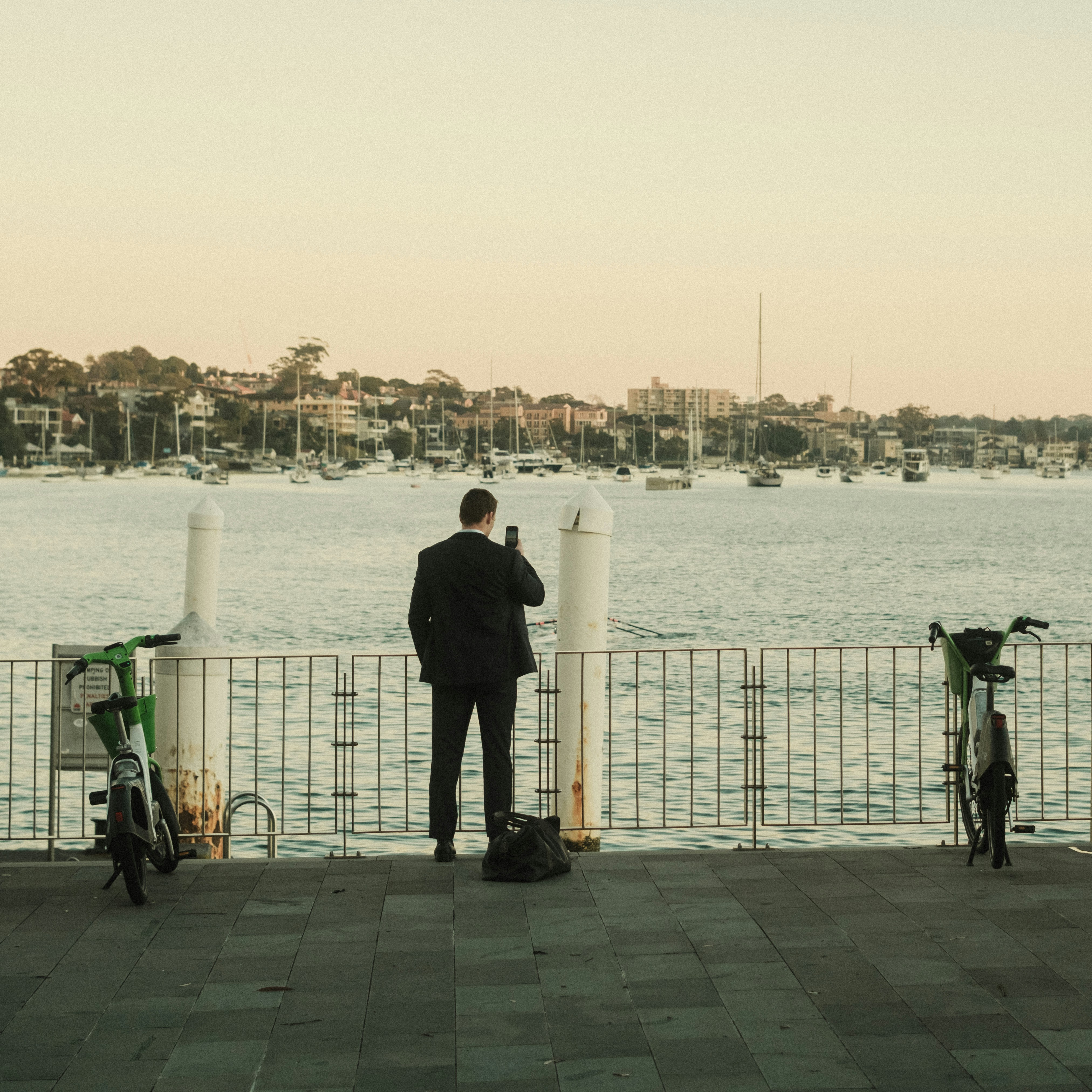 On the Quay: A Solemn Portrait by the Waterfront