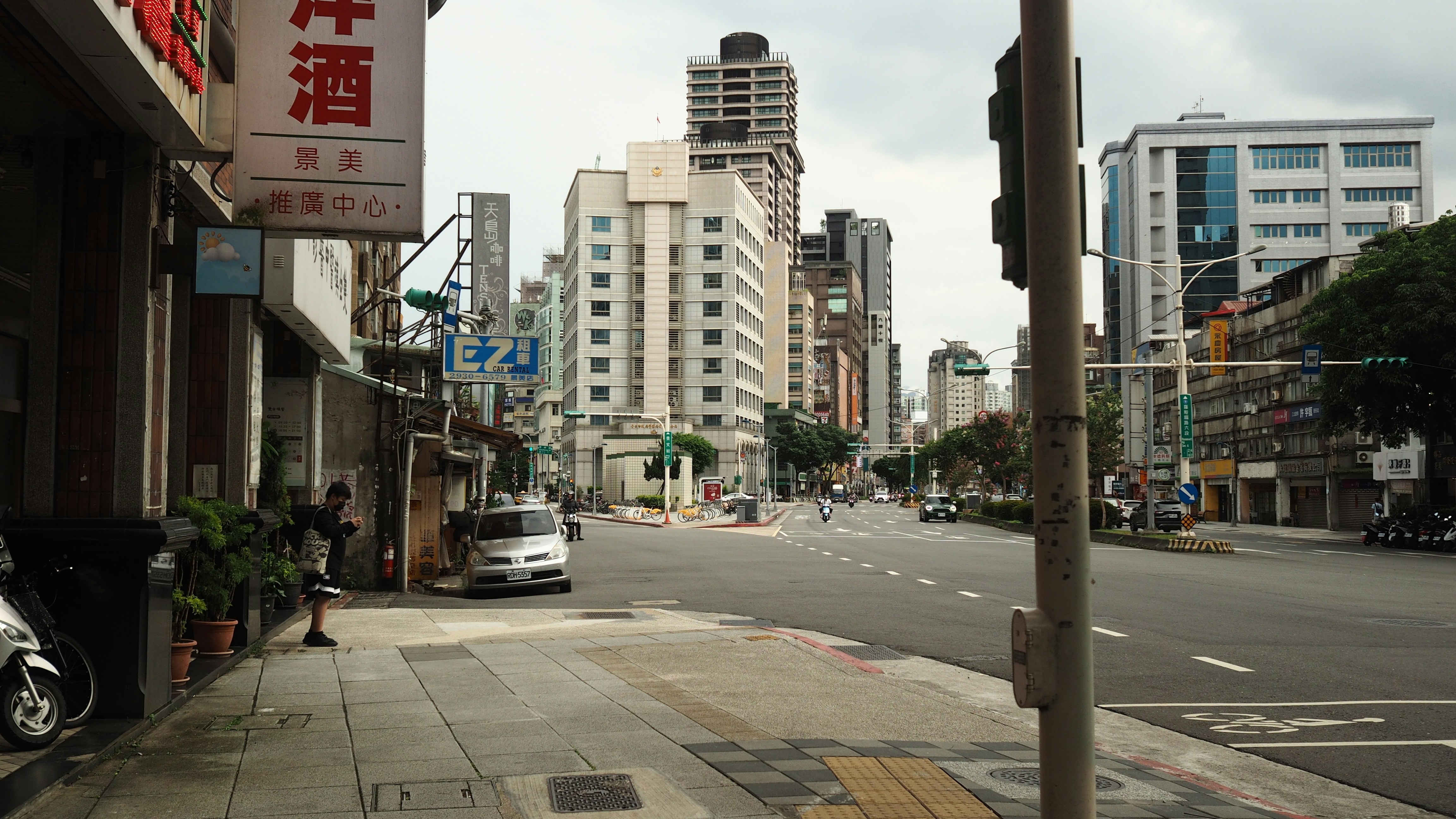Calm City Avenue at Midday