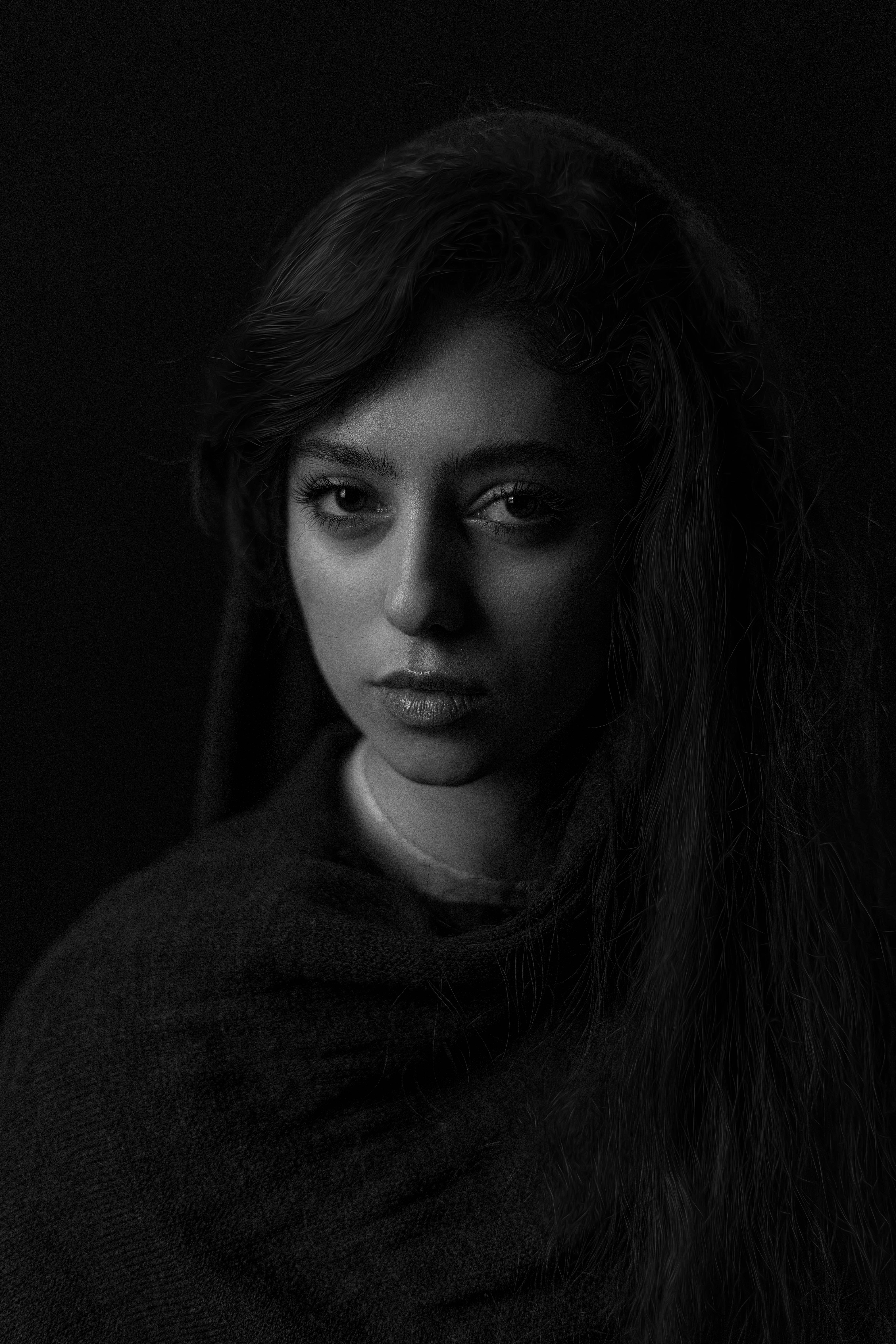 Quiet Light: Portrait in Soft Shadow