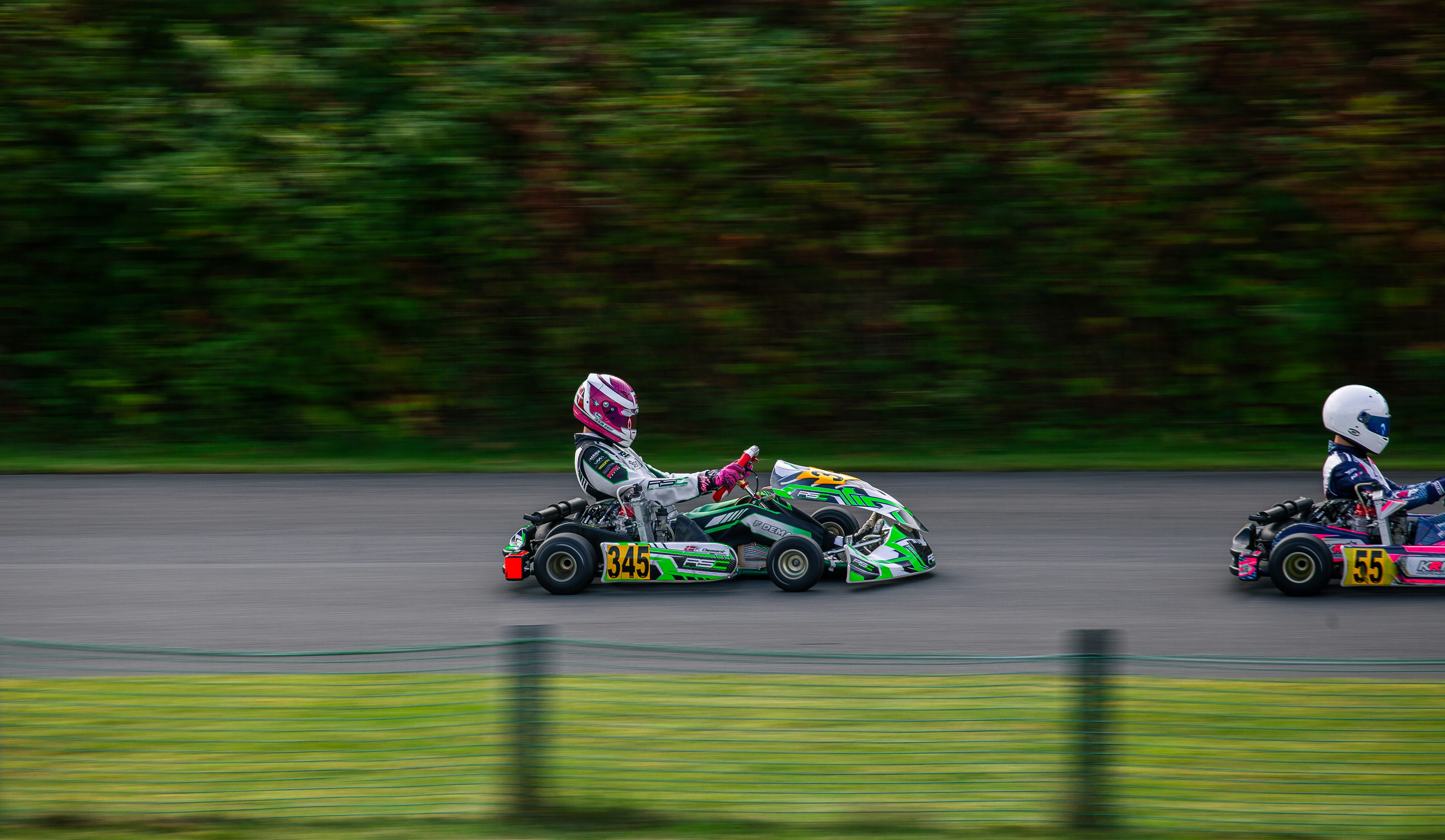 Sprint of the Green Welter: A Go-Kart Dash Down the Track